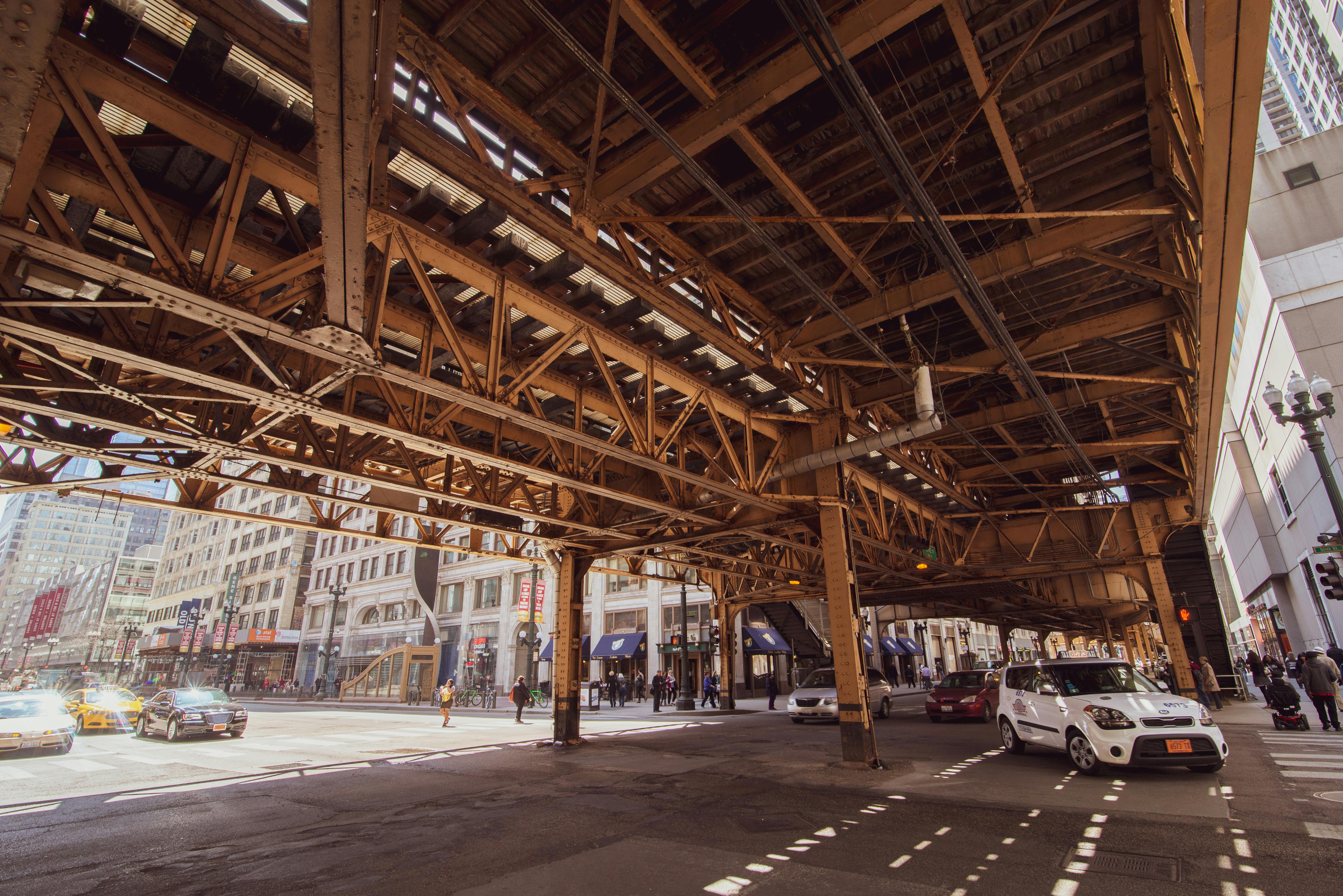 City Street under Bridge · Free Stock Photo