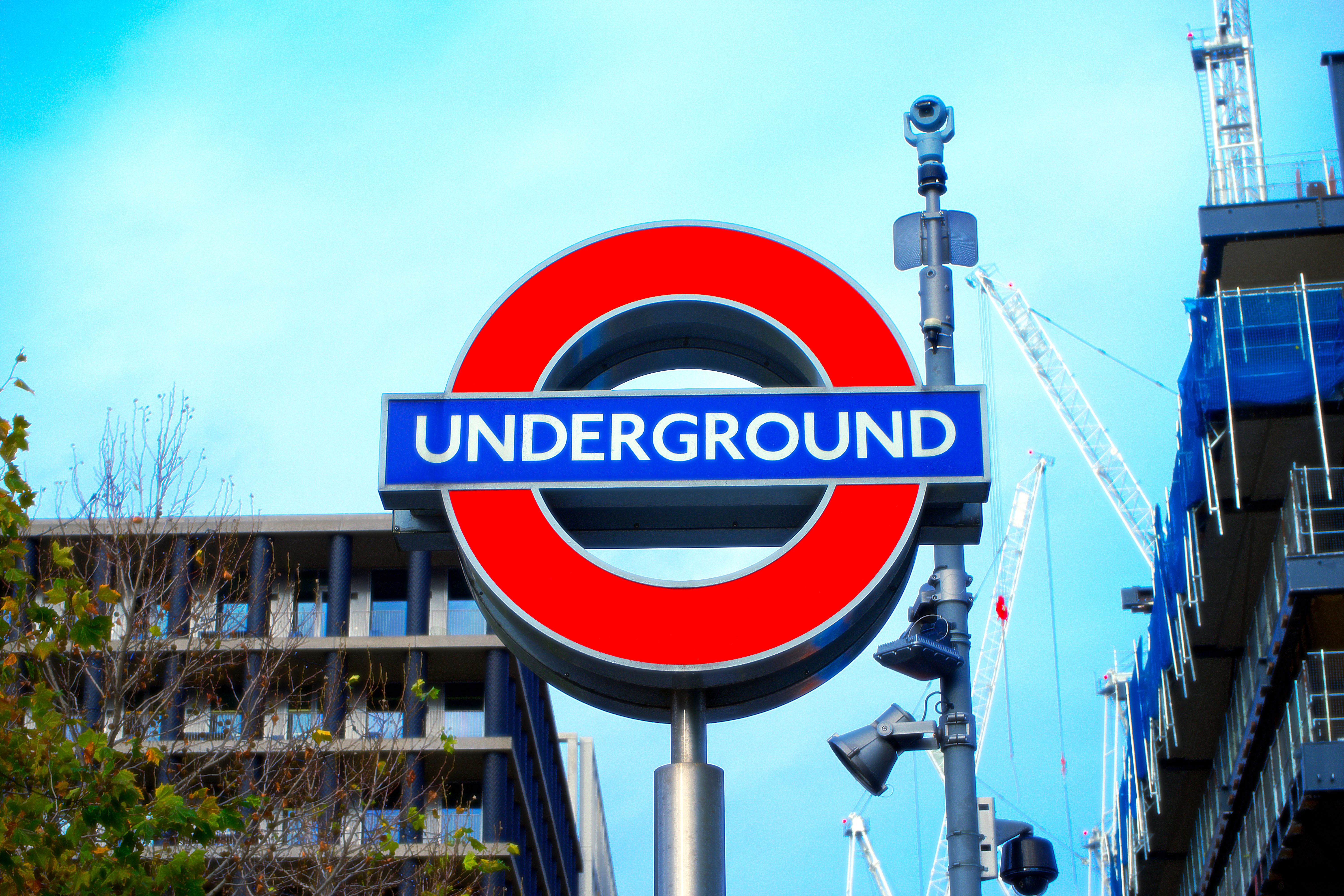Close-Up Photo of Underground Sign Post · Free Stock Photo