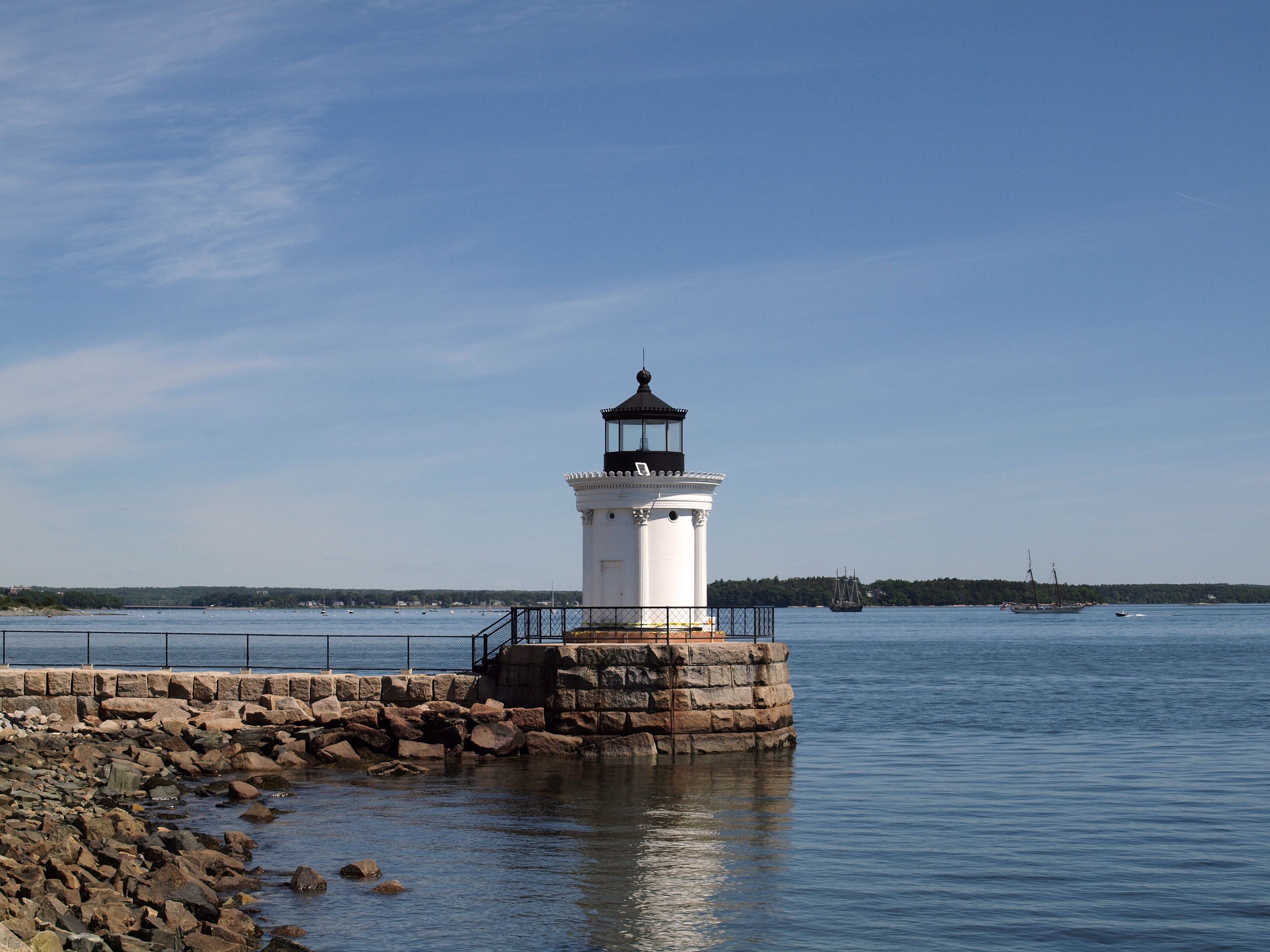 Lighthouse on Beach at Dusk · Free Stock Photo