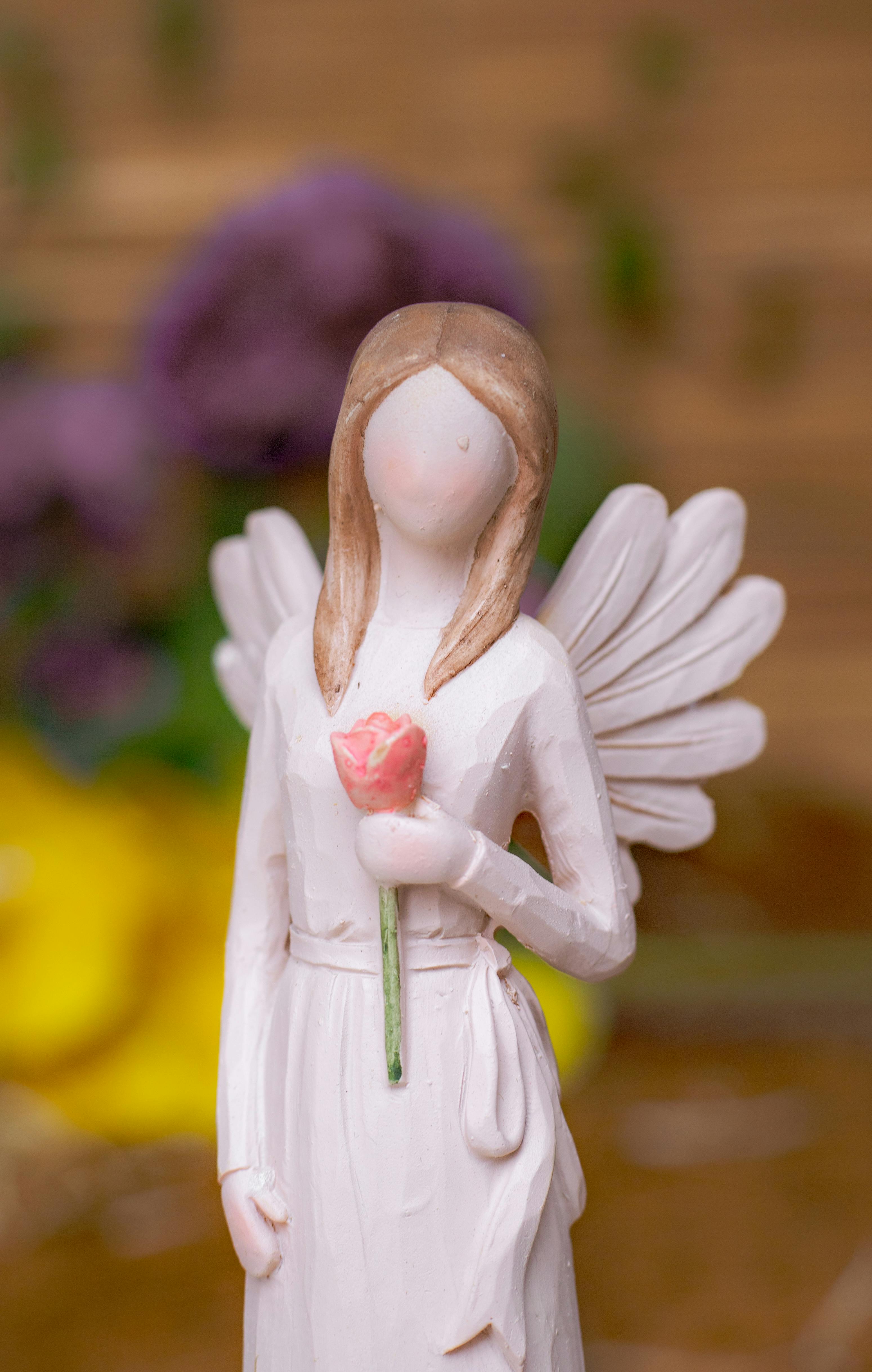 Gold and White Angel Candle Figurine · Free Stock Photo