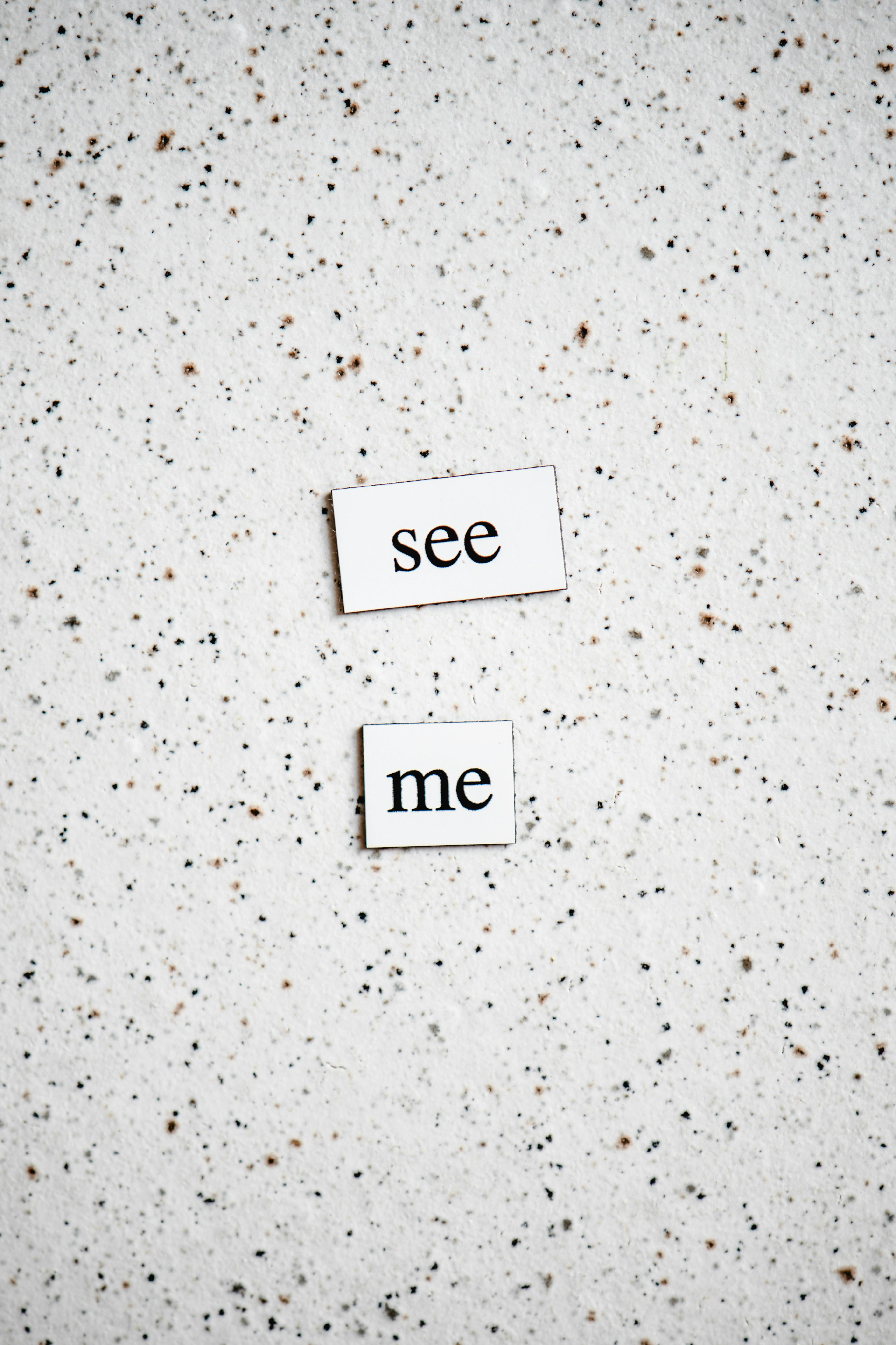 Rectangular Cutouts of Words on a Flat Surface · Free Stock Photo