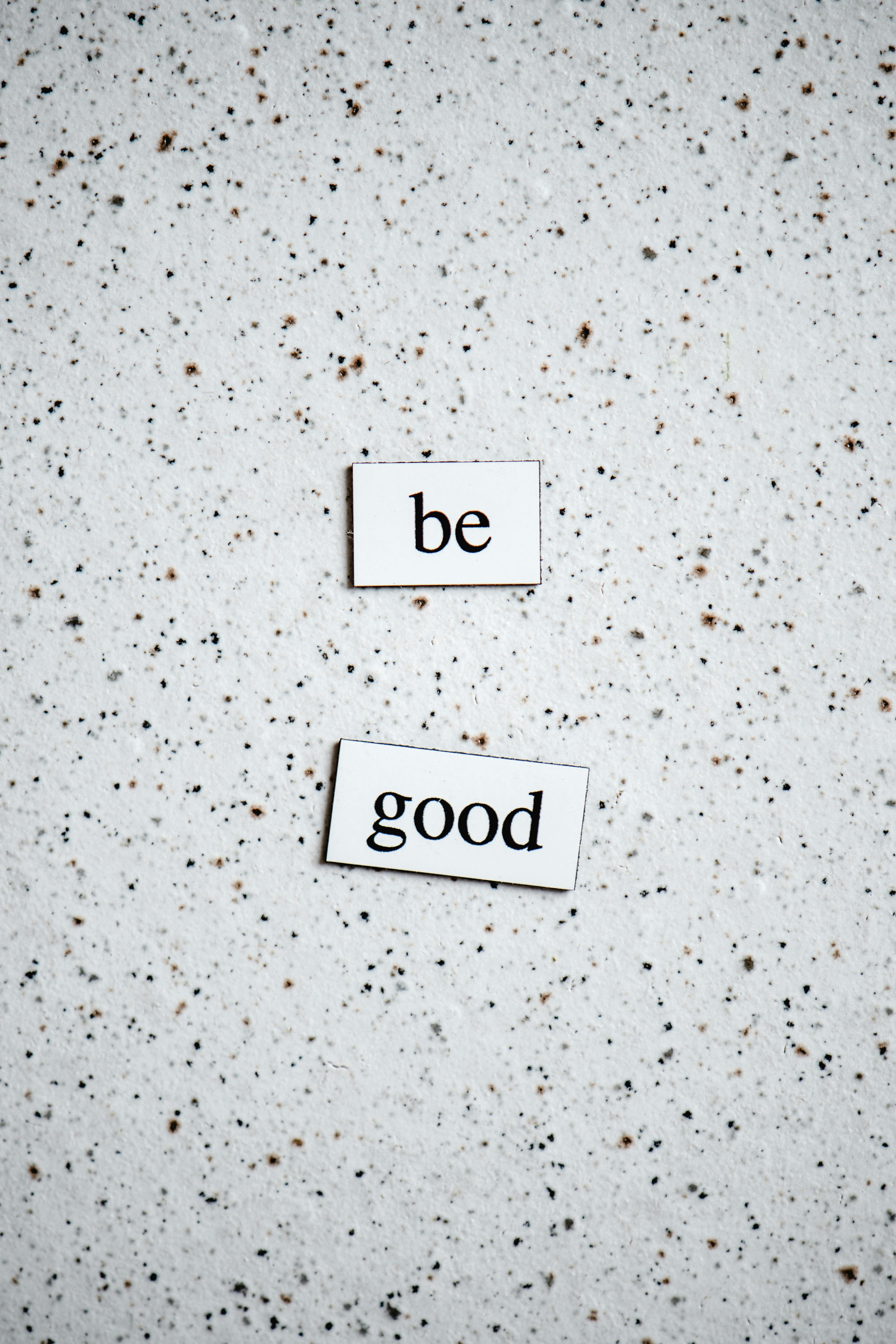 Be Good Advice on White Labels · Free Stock Photo