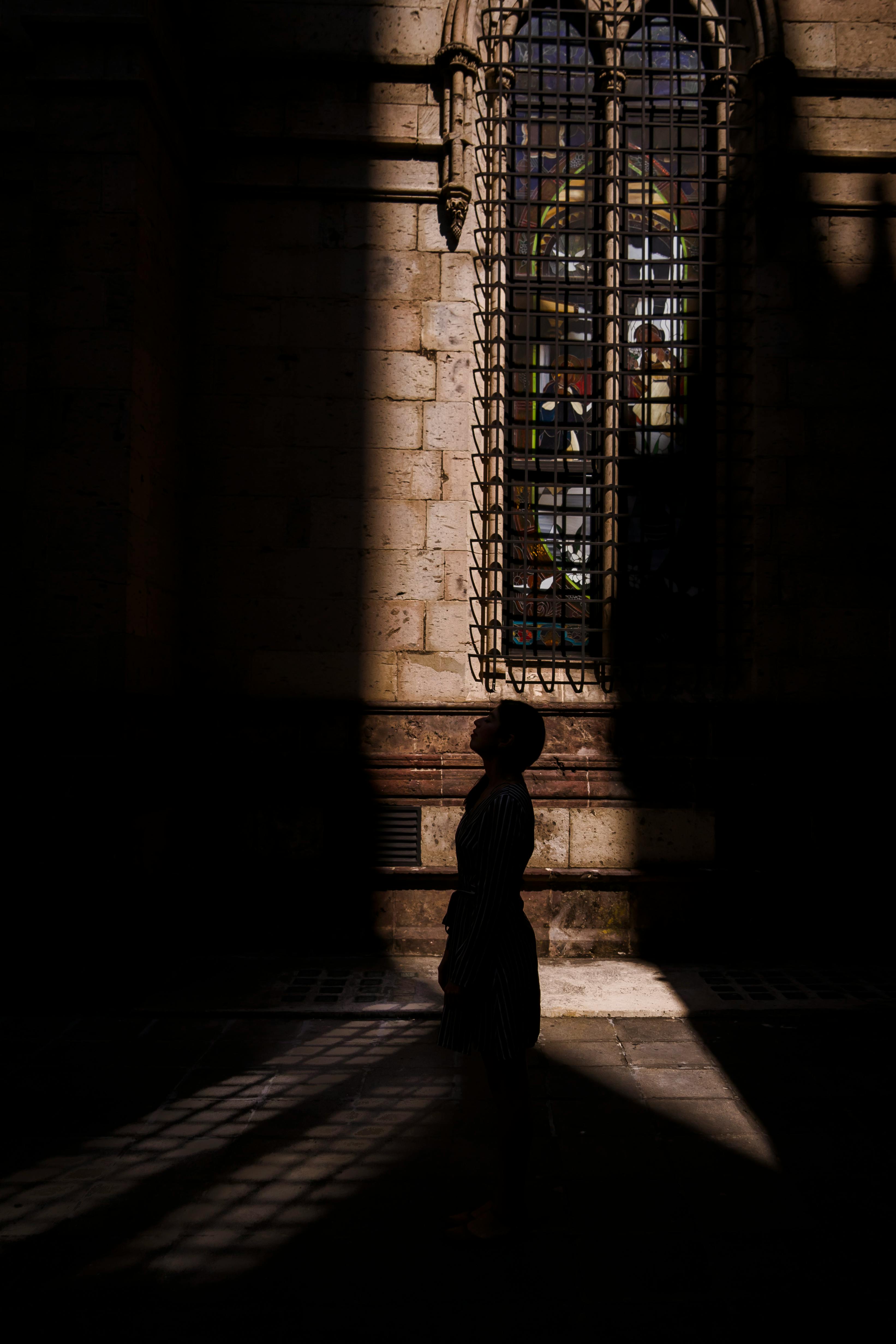 A Shadow of Stairs on the Wall · Free Stock Photo