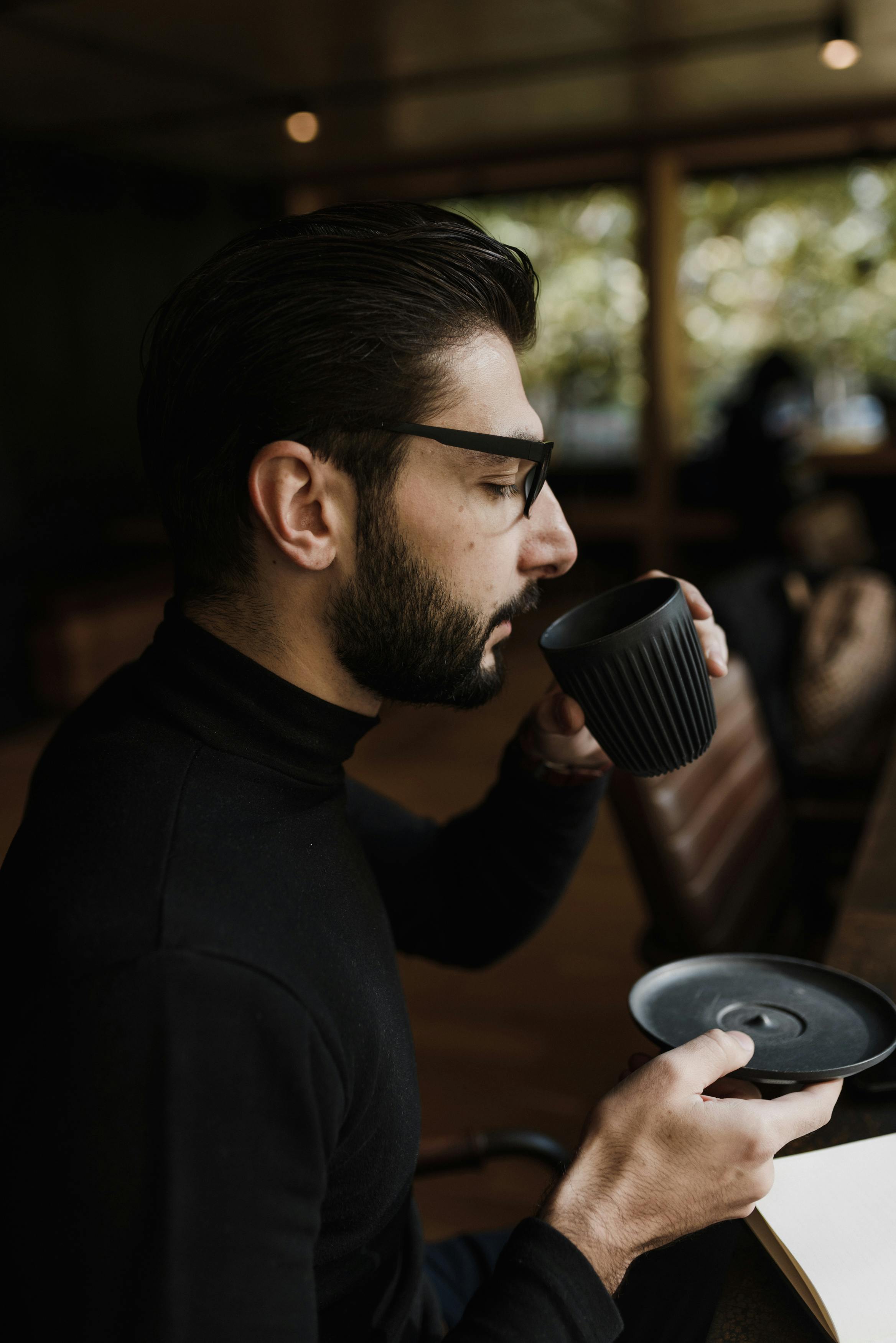 A Man Drinking Coffee · Free Stock Photo