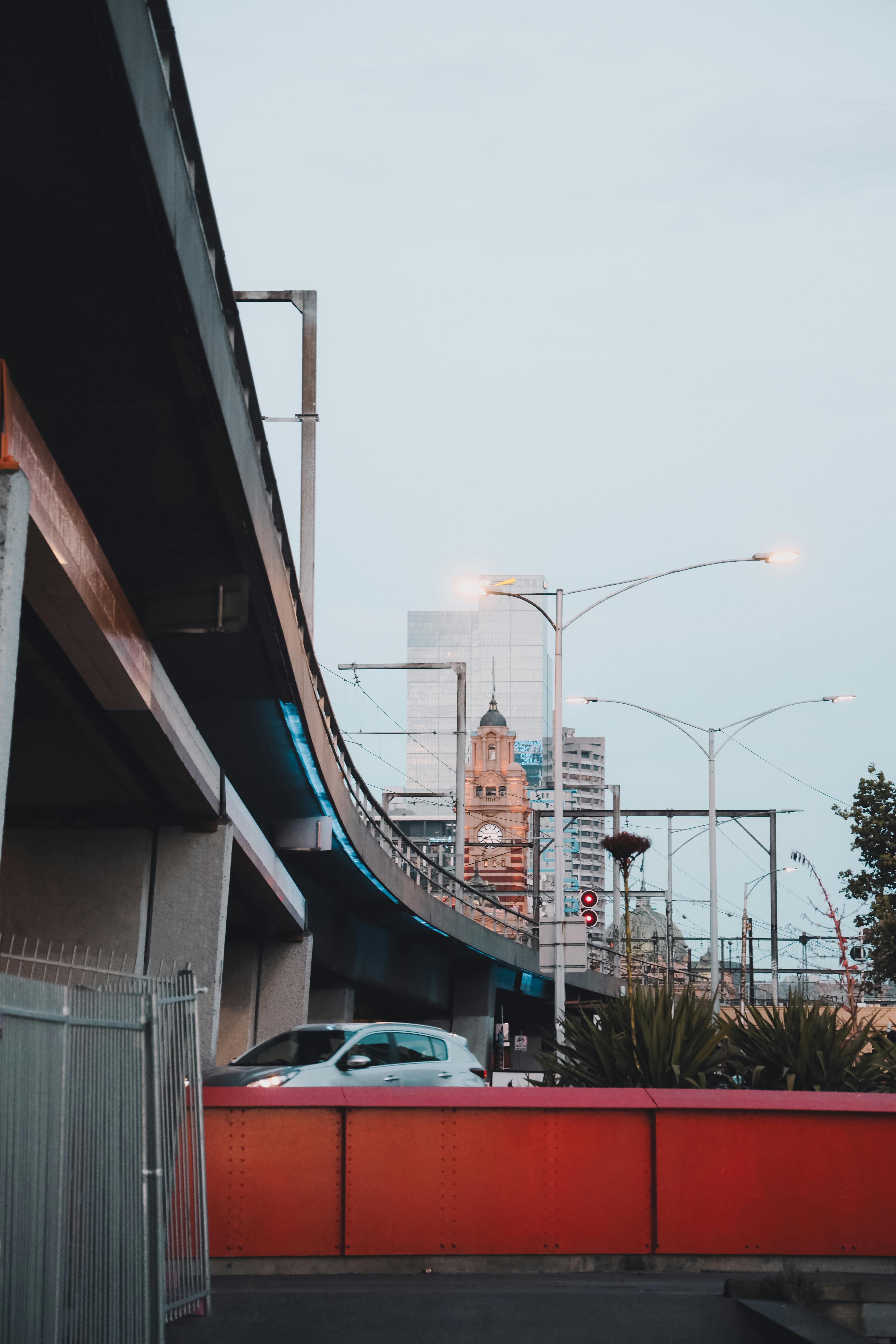 Vehicles under a Overpass · Free Stock Photo