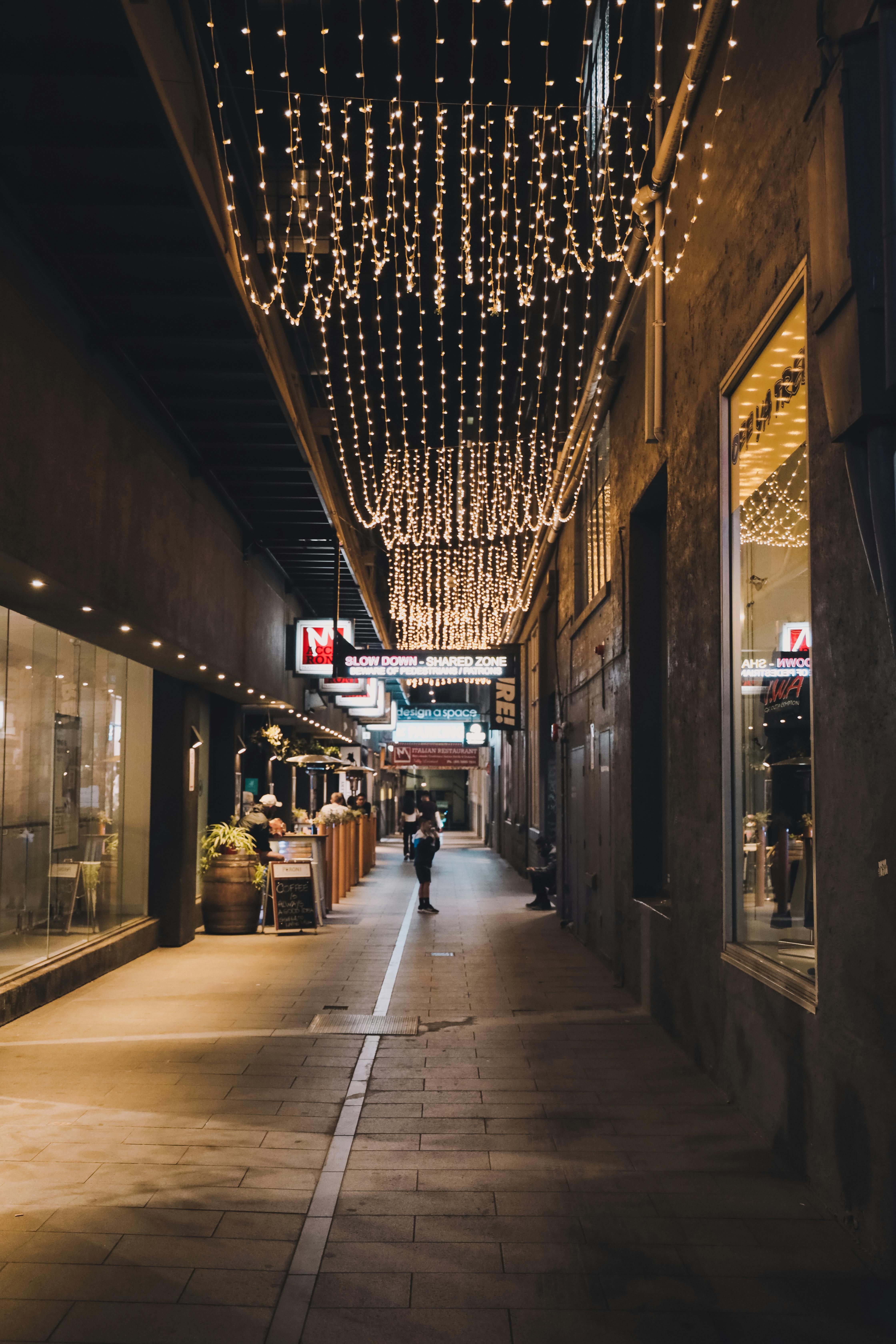 String Lights Hanging Inside a Van · Free Stock Photo