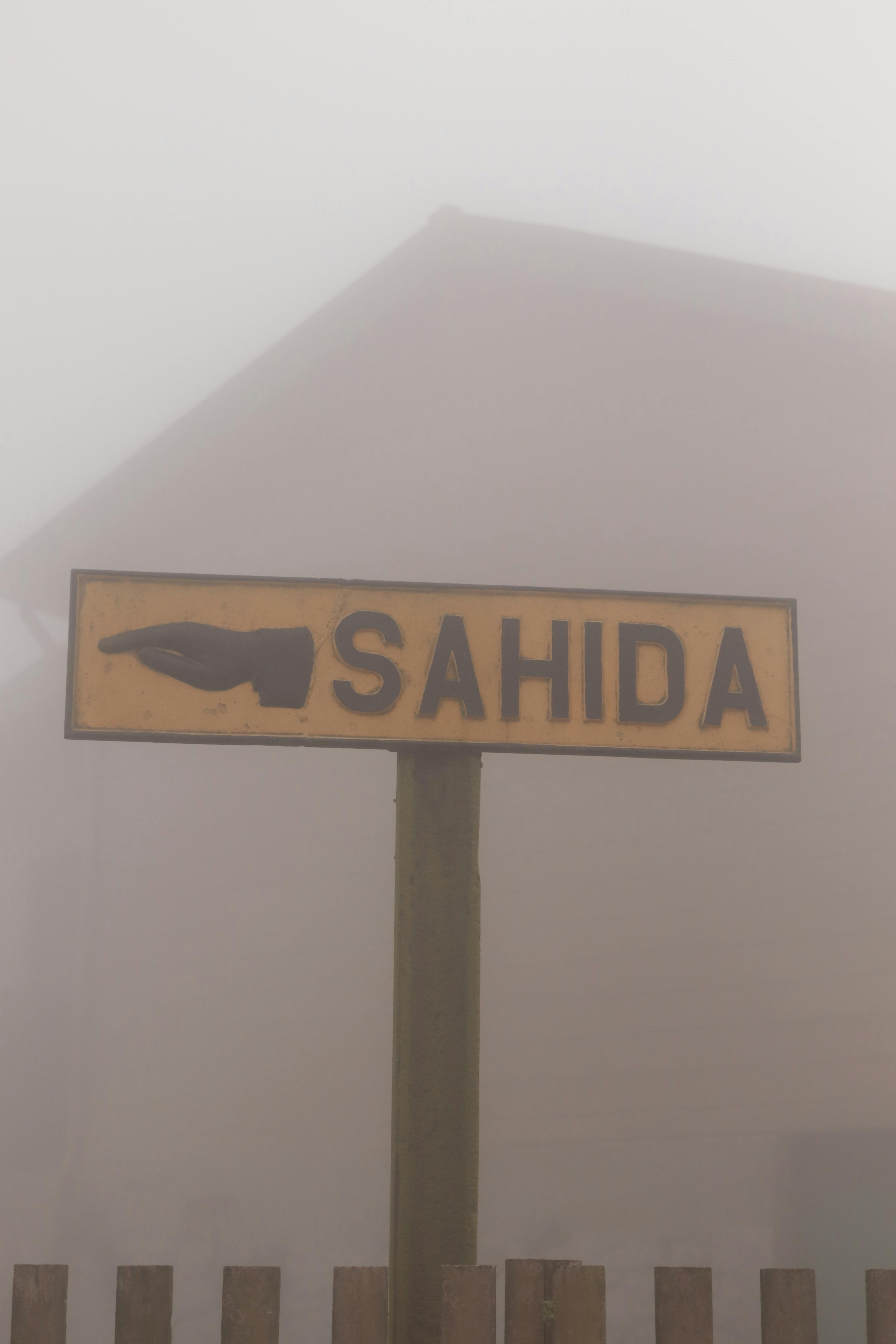 Old Wooden Signpost in Fog · Free Stock Photo