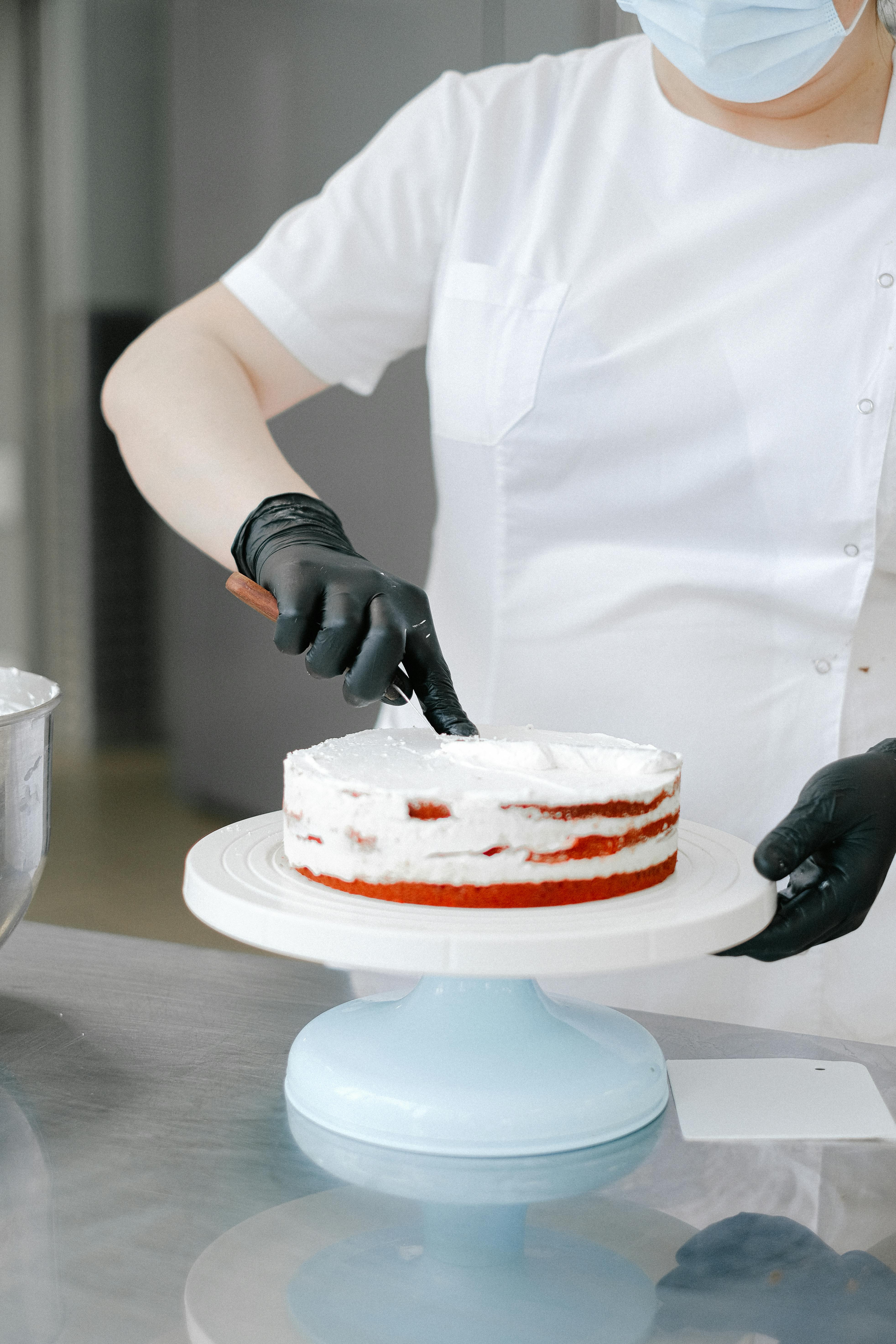 Chef Preparing Cake · Free Stock Photo