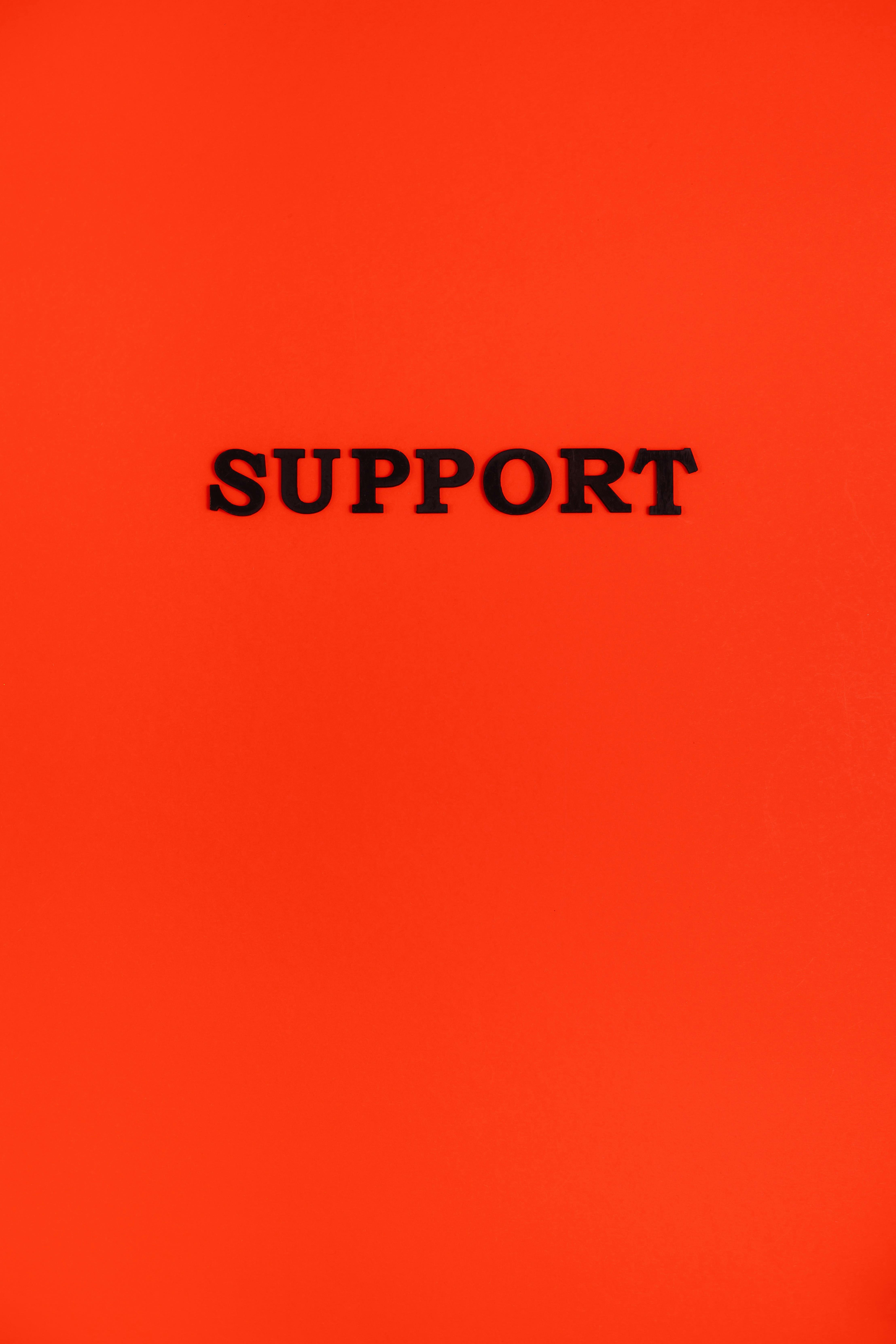 Black Text on a Red Background · Free Stock Photo