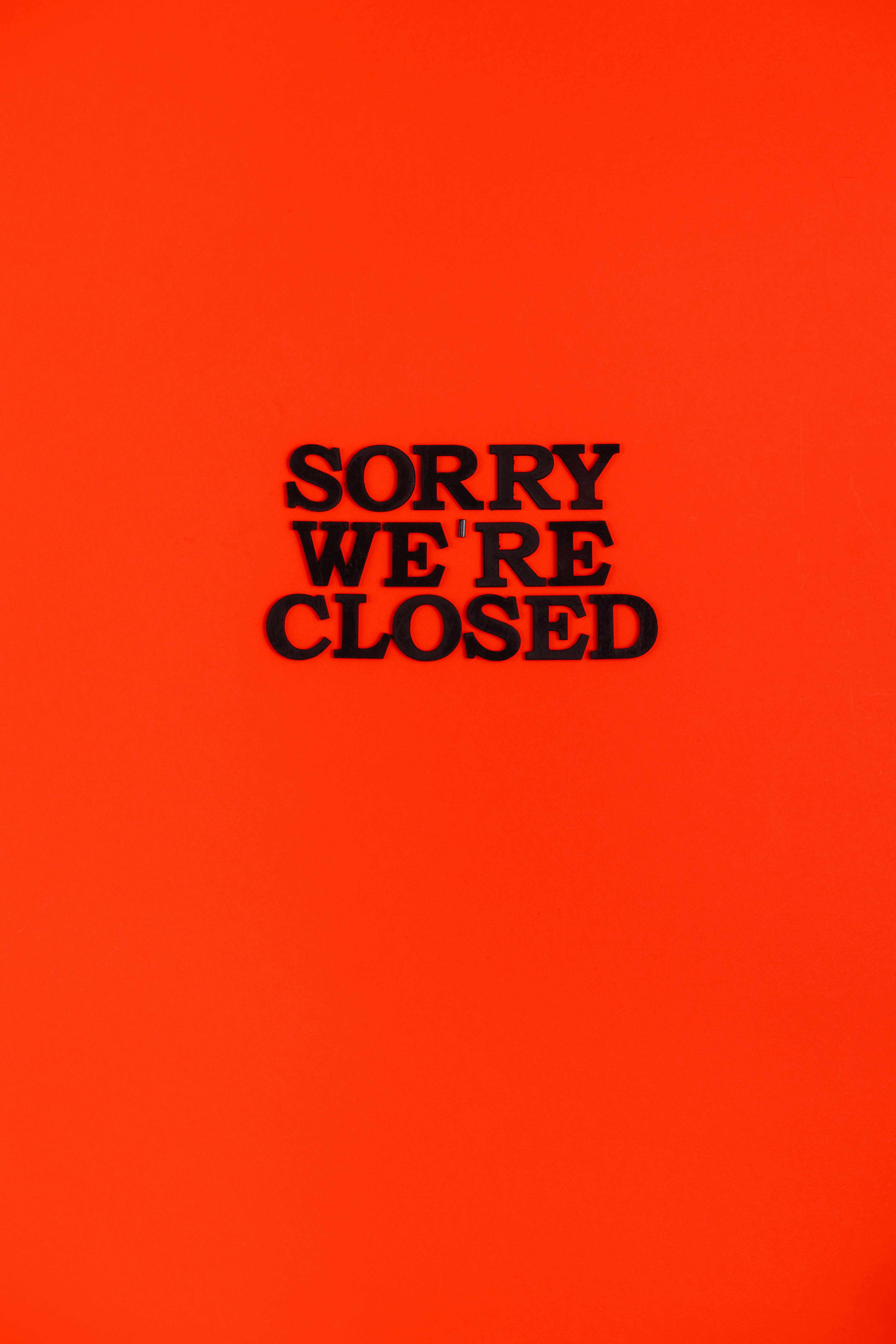 Black Text on Red Background · Free Stock Photo