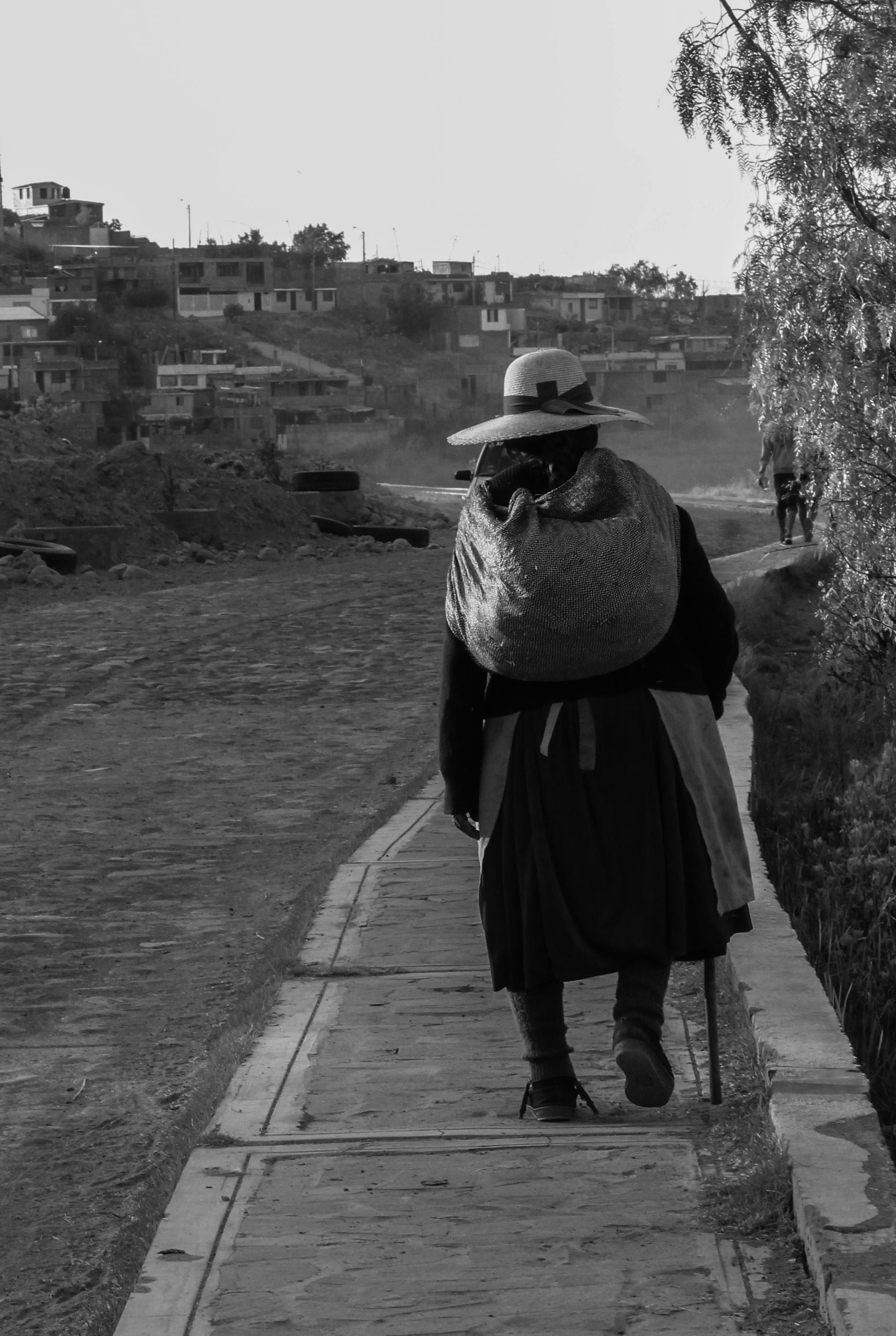 Grayscale Photo of People Walking · Free Stock Photo