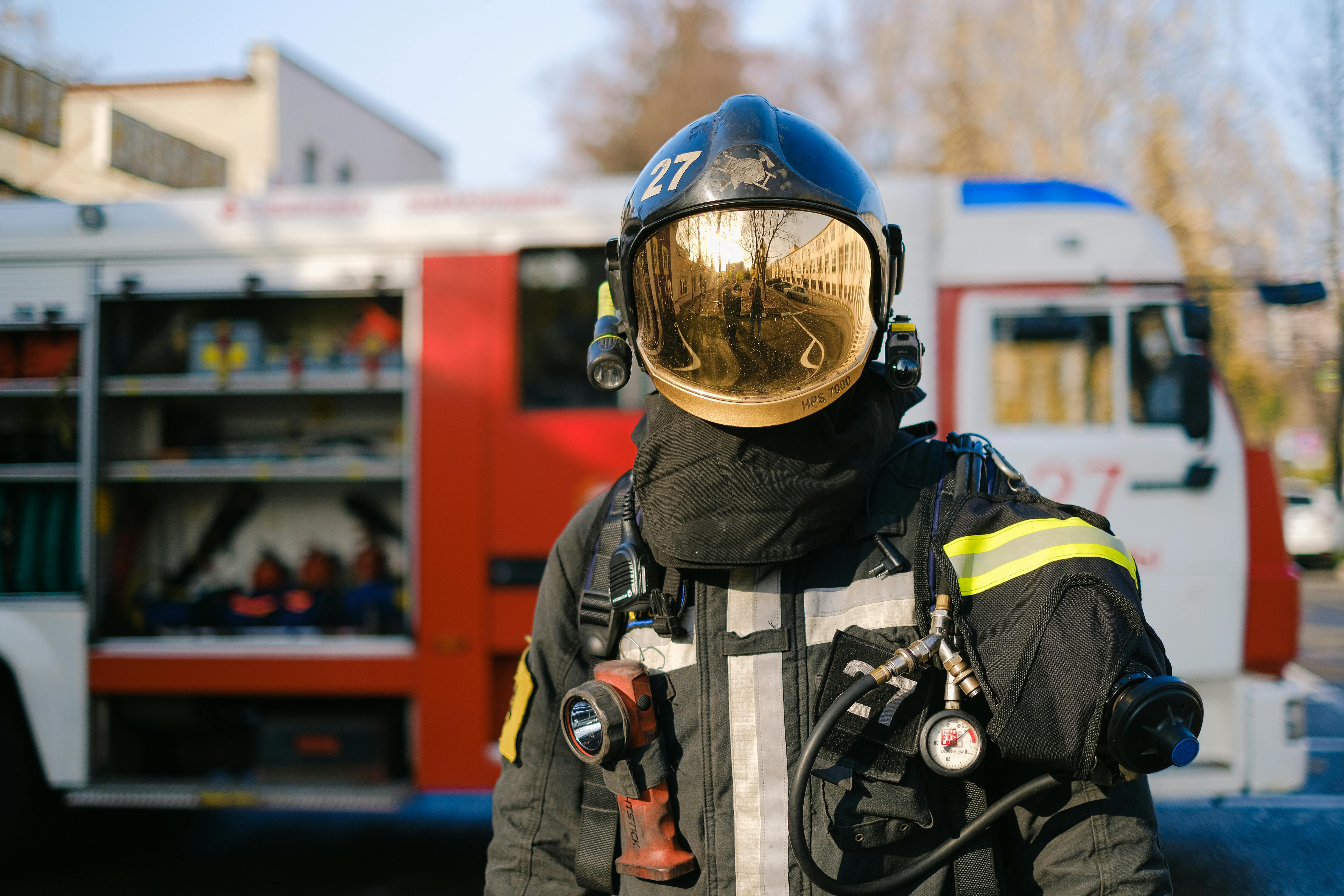 Portrait of a Firefighter · Free Stock Photo