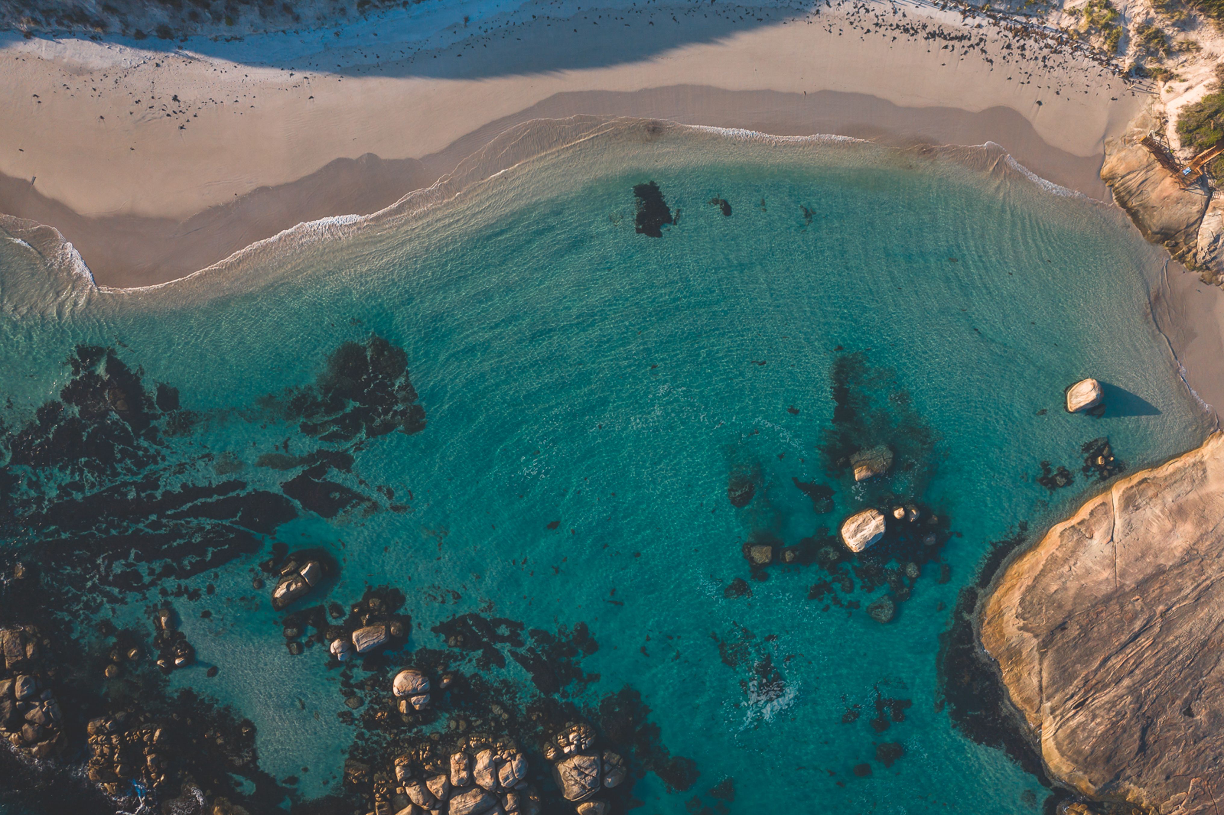 Aerial Photography of a Shore · Free Stock Photo