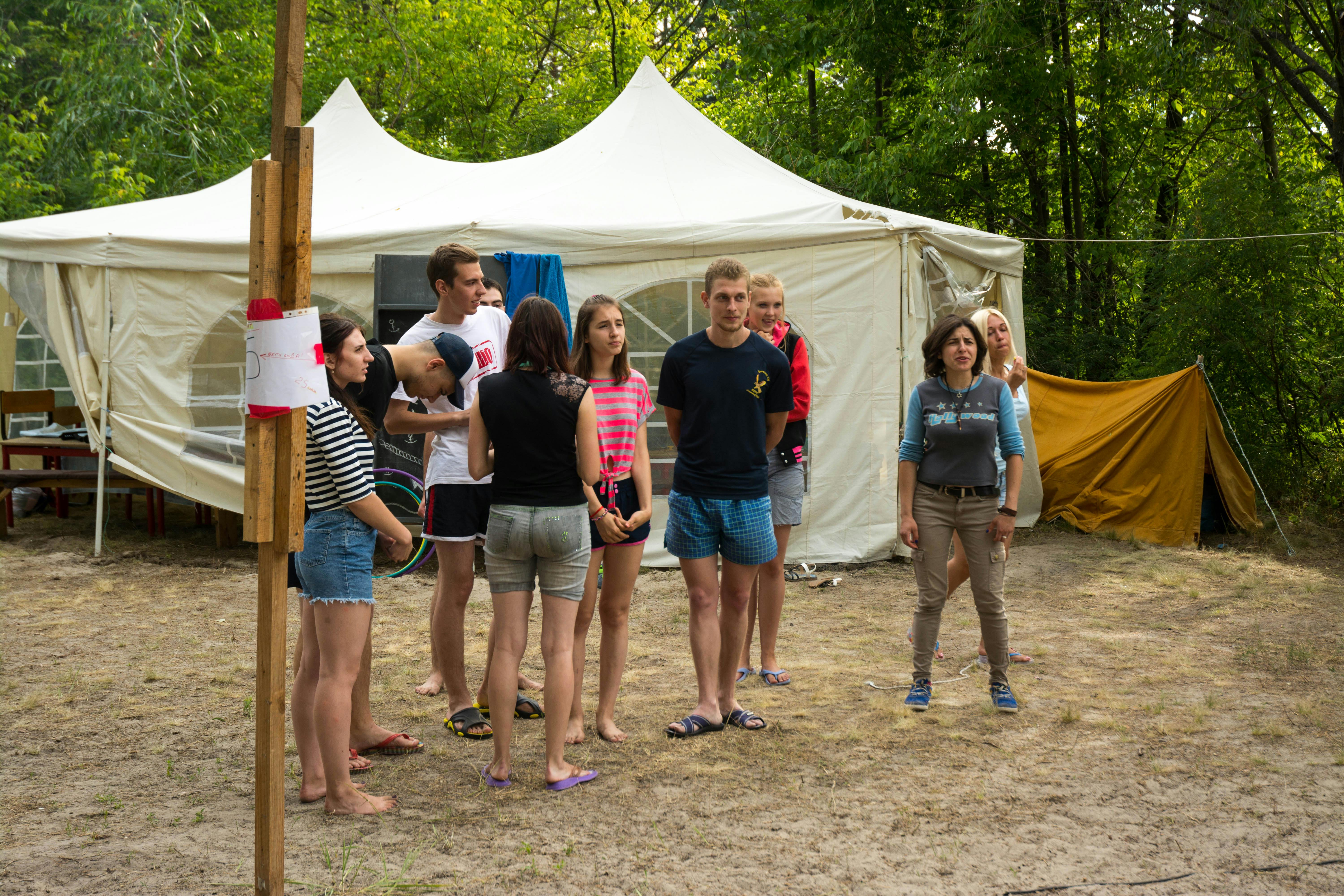 Free stock photo of camp, dip, forest - Stock Image - Everypixel