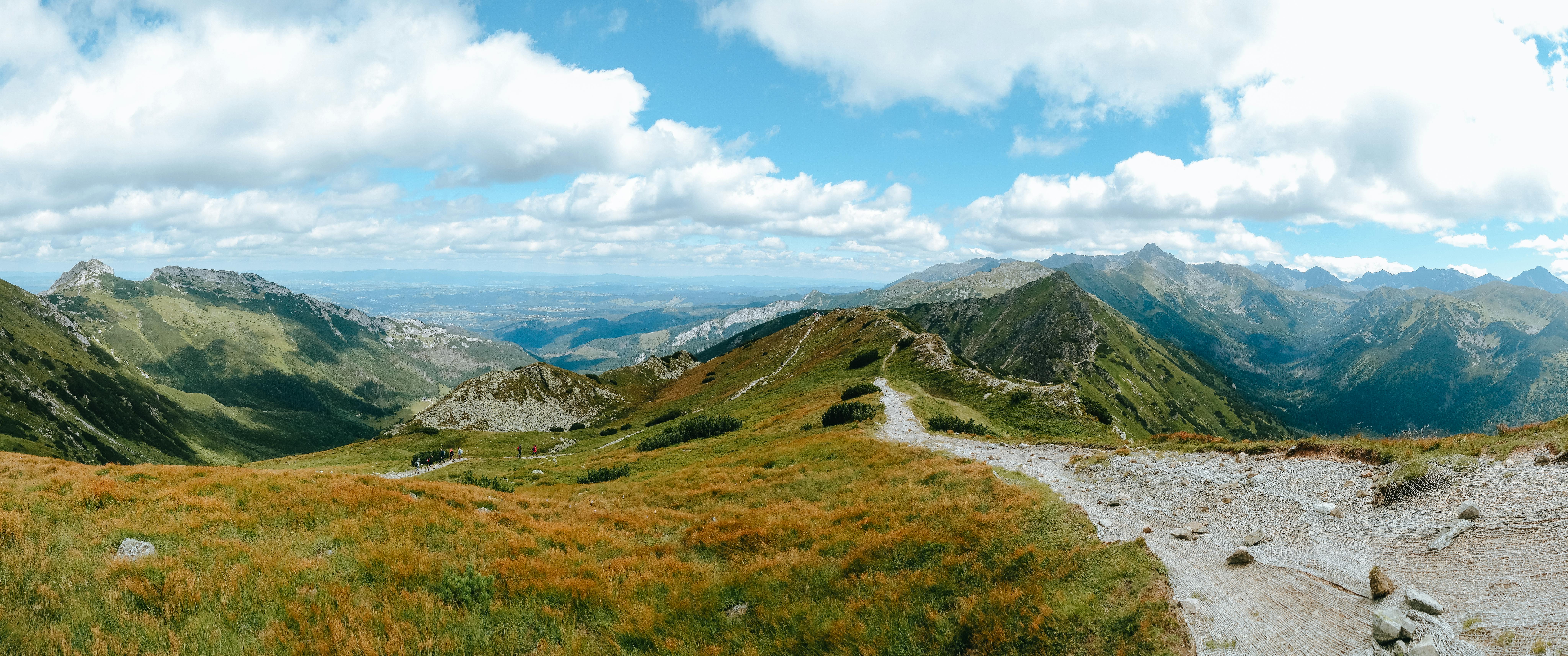 Wide Angle Shot of the Beautiful Mountains · Free Stock Photo