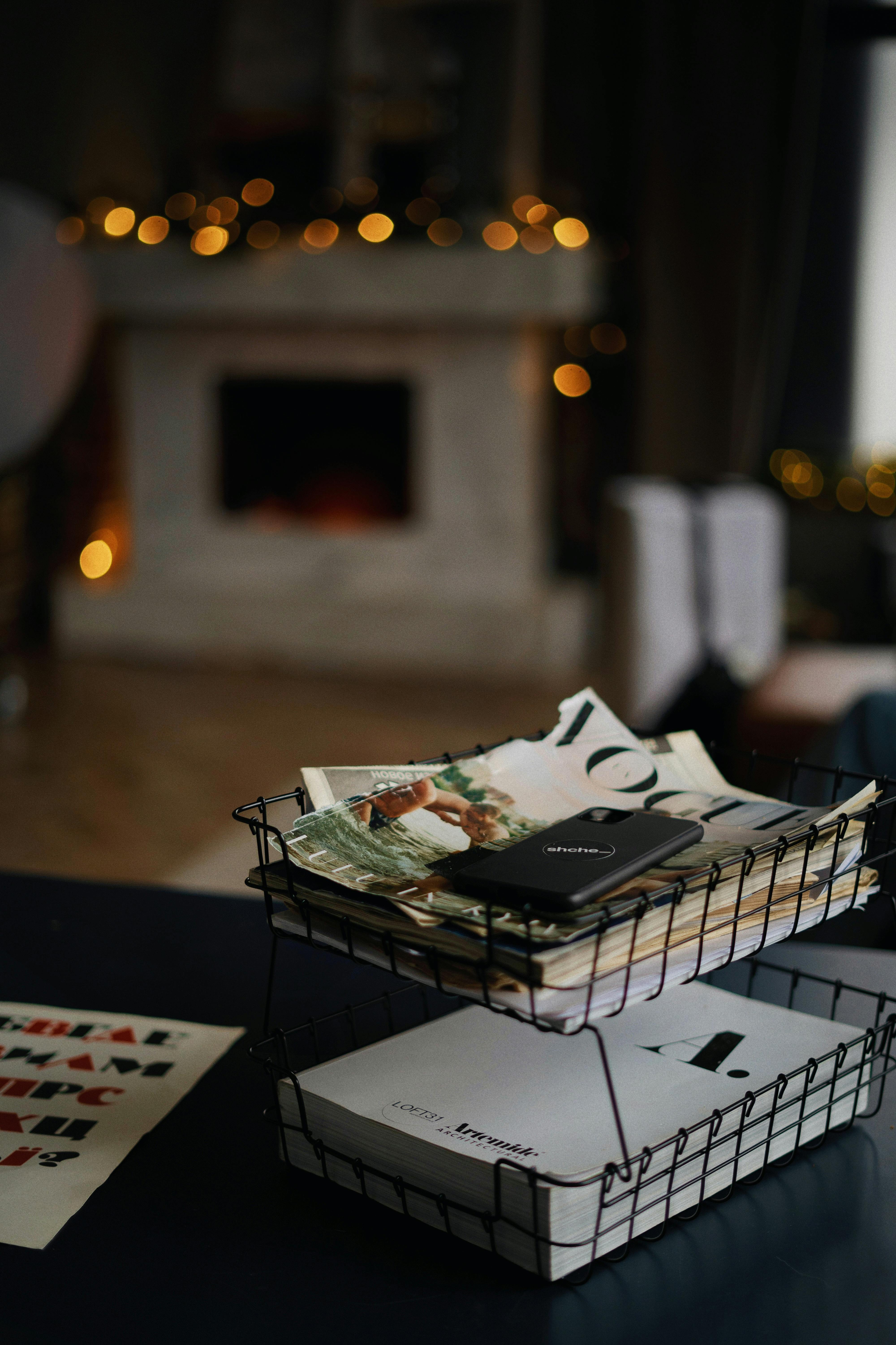 Magazines on a Desk Organizer · Free Stock Photo