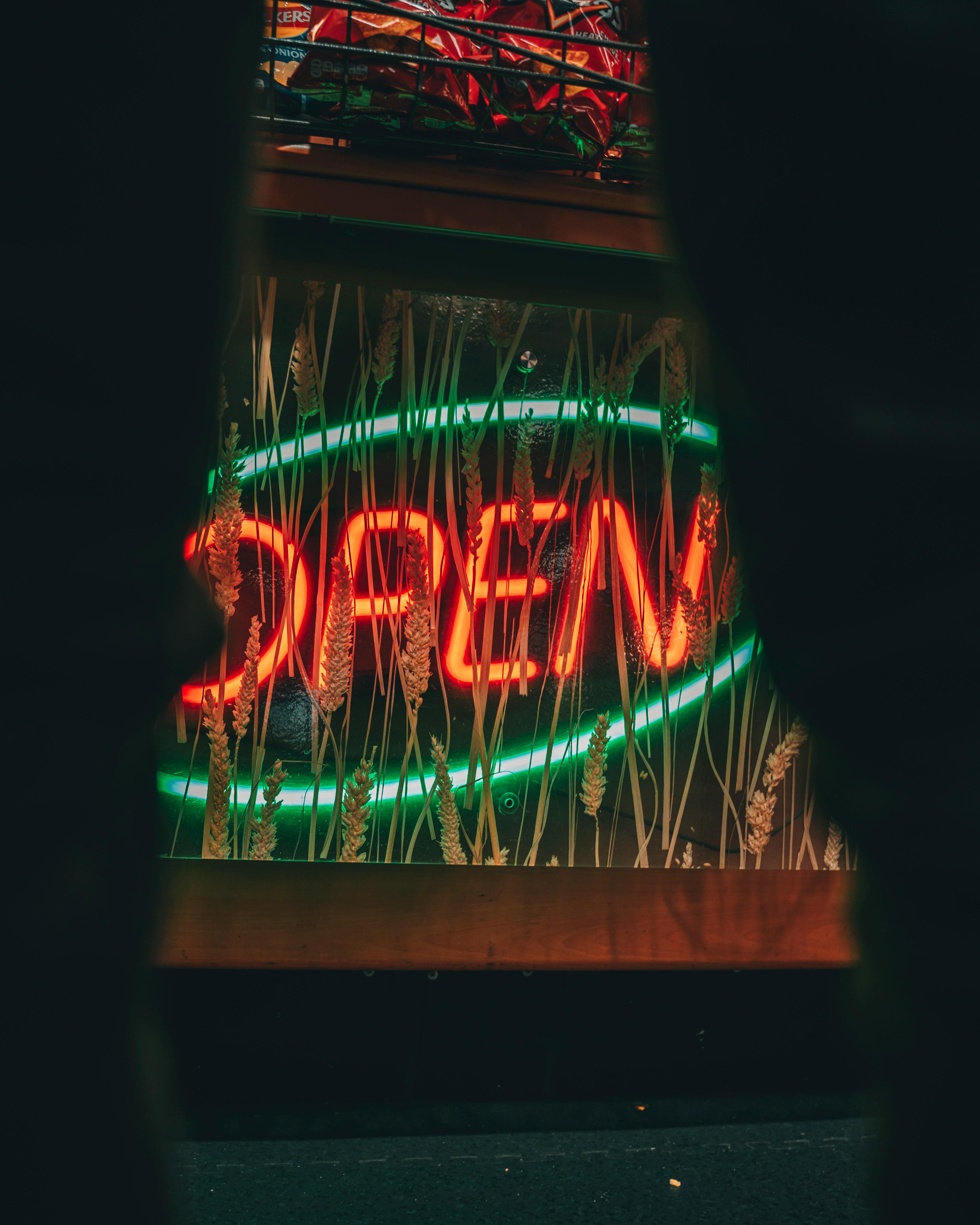 An Illuminated Text Signage · Free Stock Photo