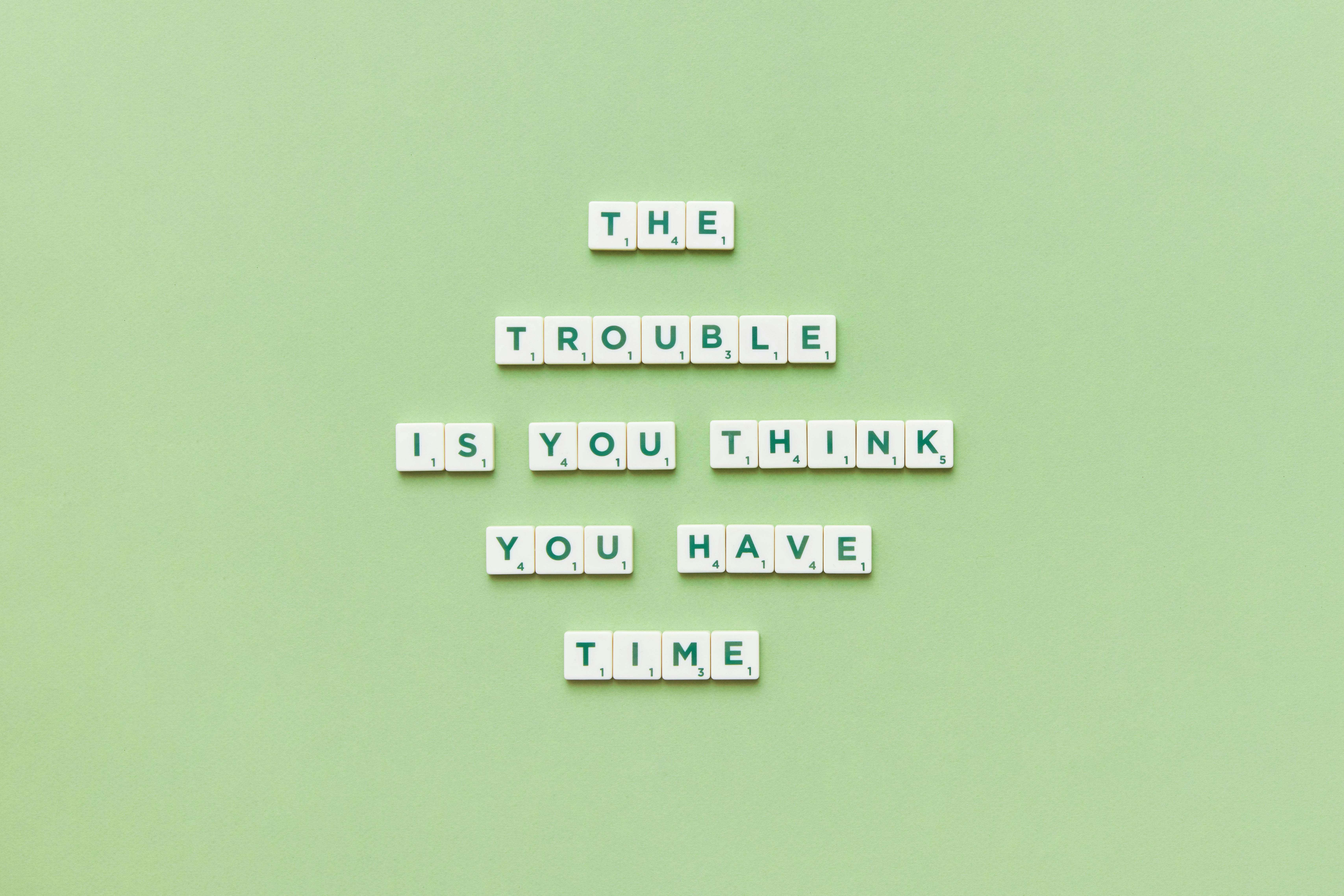 Scrabble Letters Motivational Text · Free Stock Photo