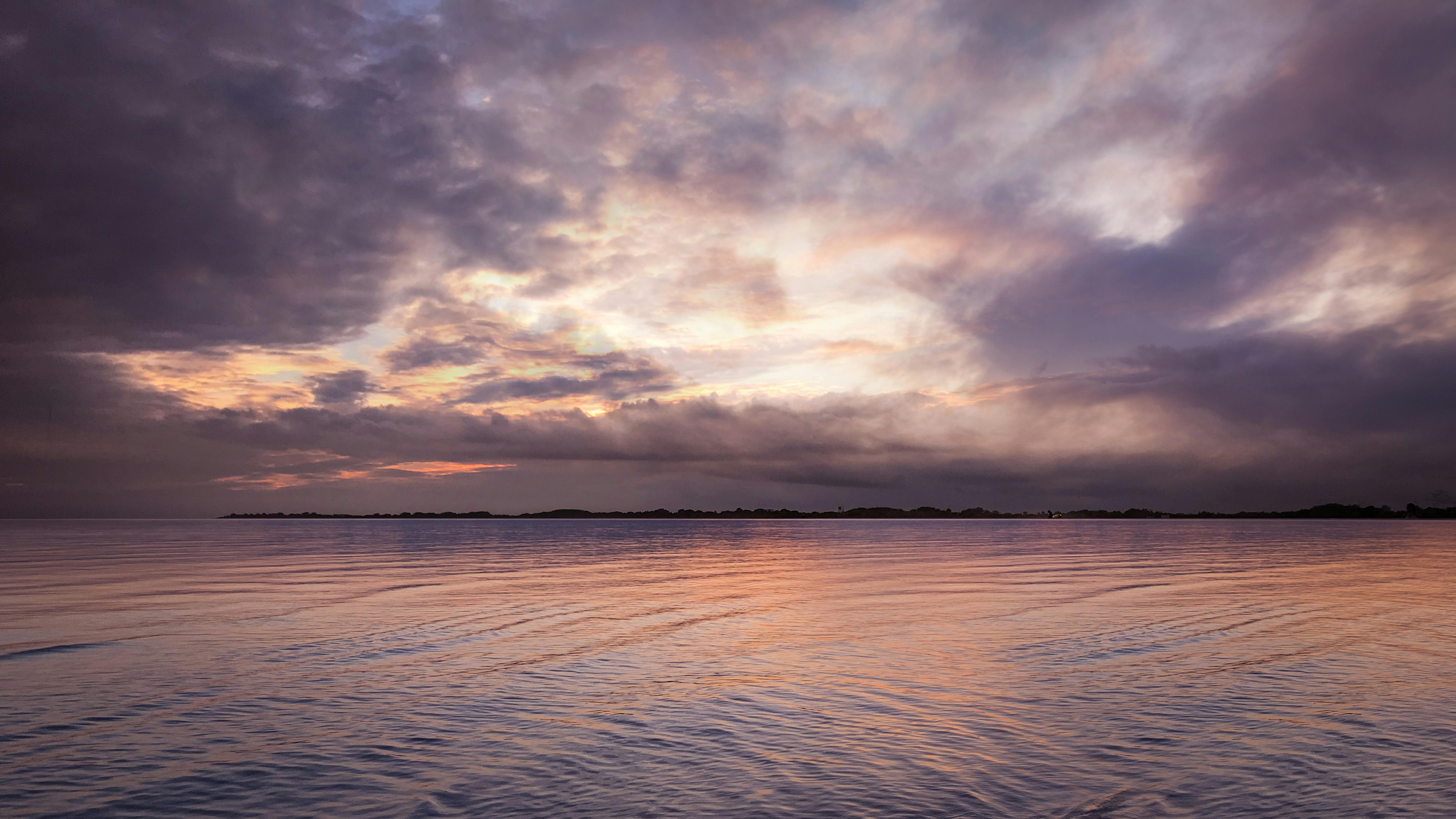 Scenic View of a Placid Sea during Sunset · Free Stock Photo