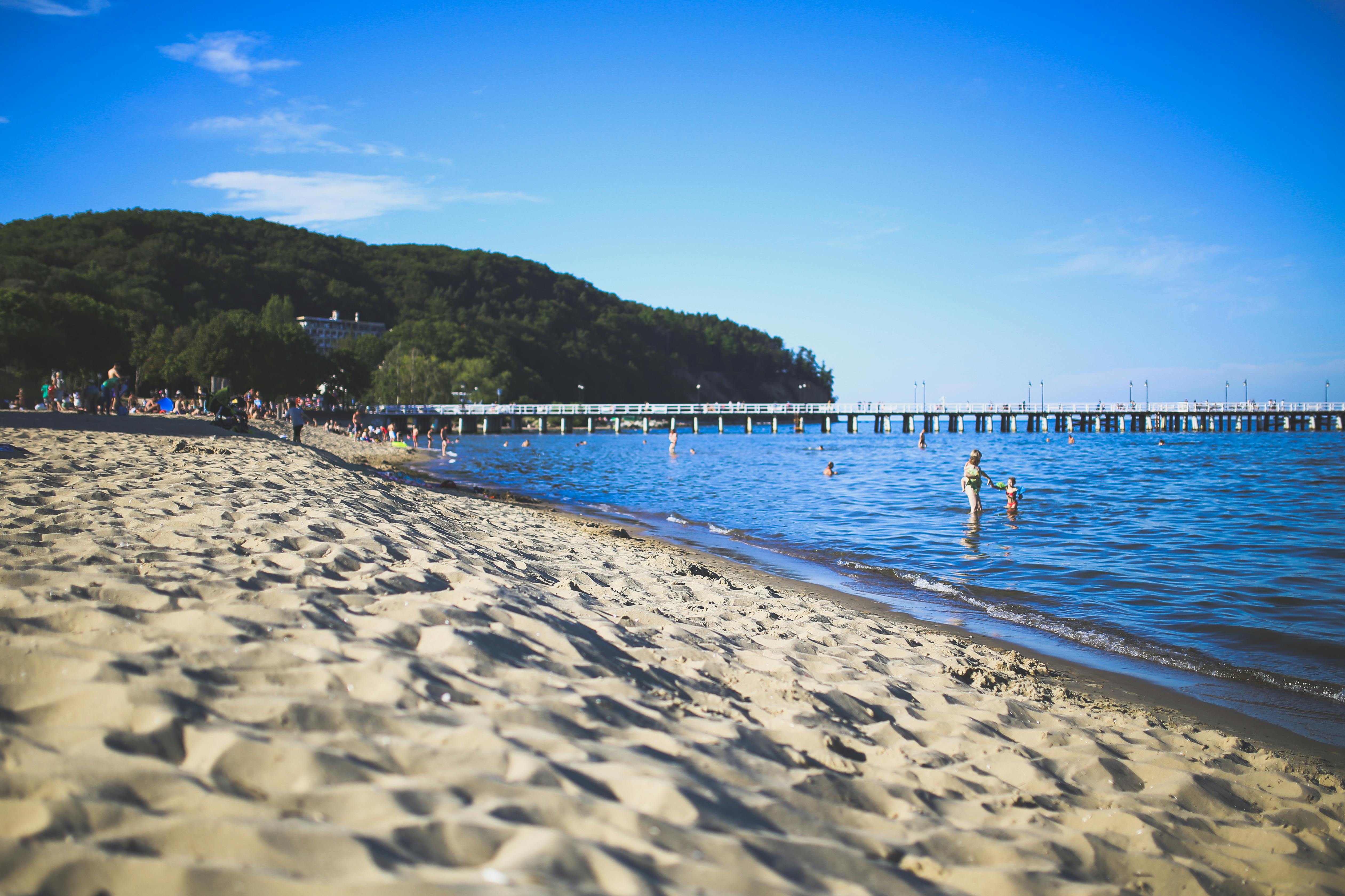 Beach & pier · Free Stock Photo