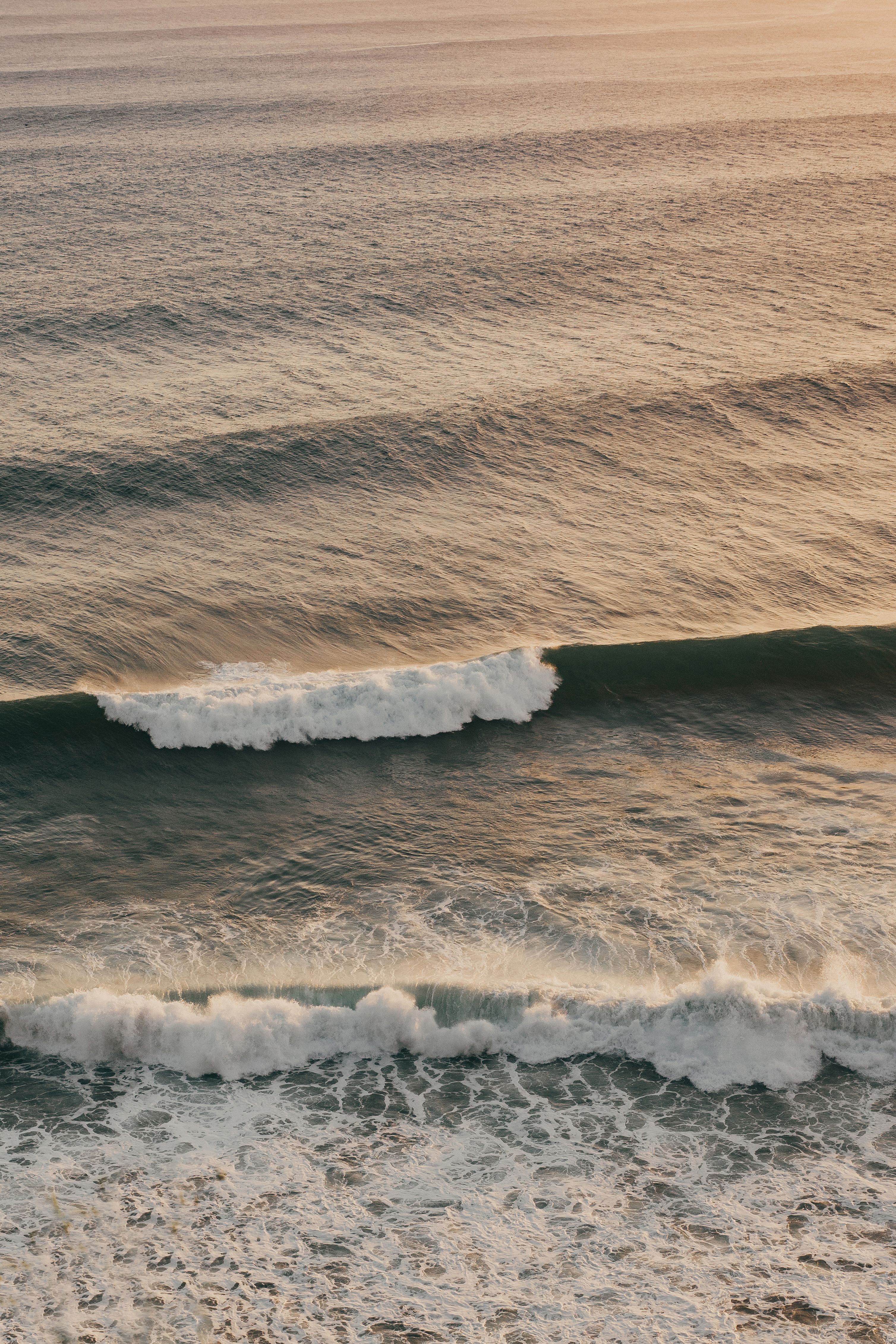 Aerial View of Ocean Waves · Free Stock Photo