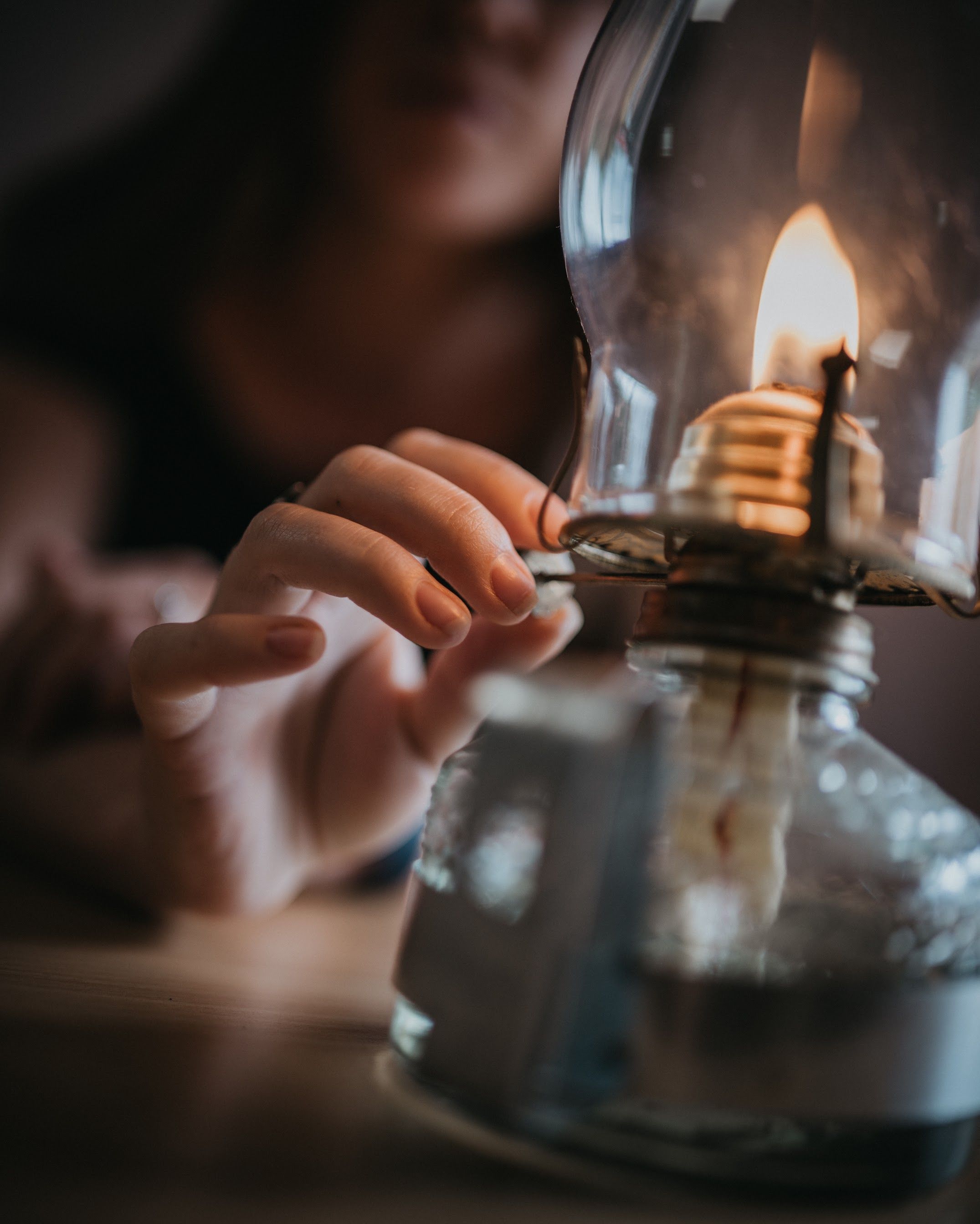 Person Holding a Lamp · Free Stock Photo