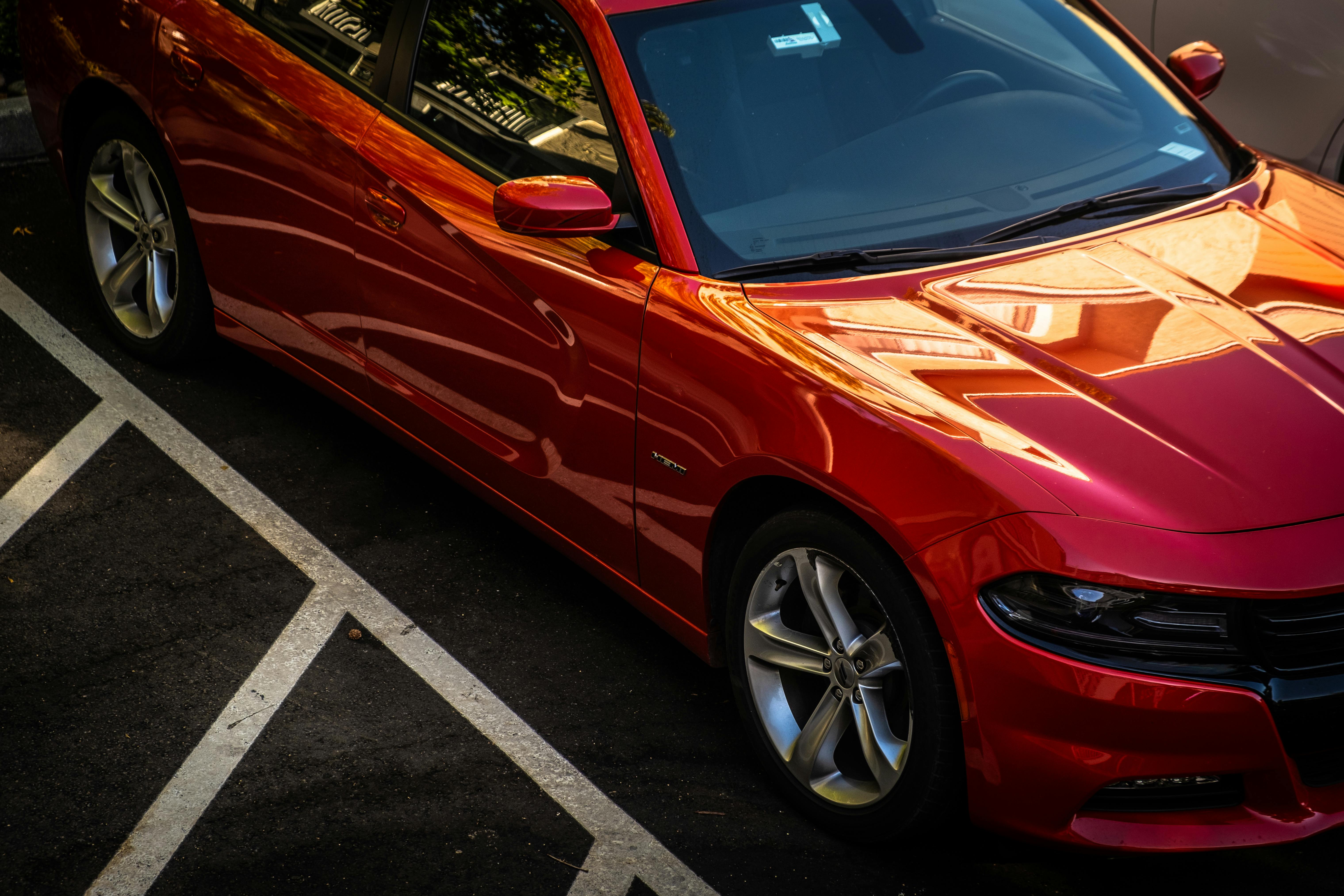 A Red Shiny Car · Free Stock Photo