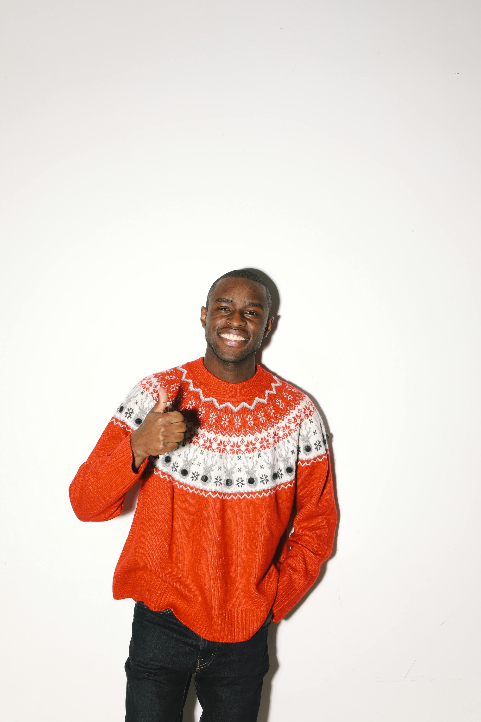 Man in Red Sweater · Free Stock Photo