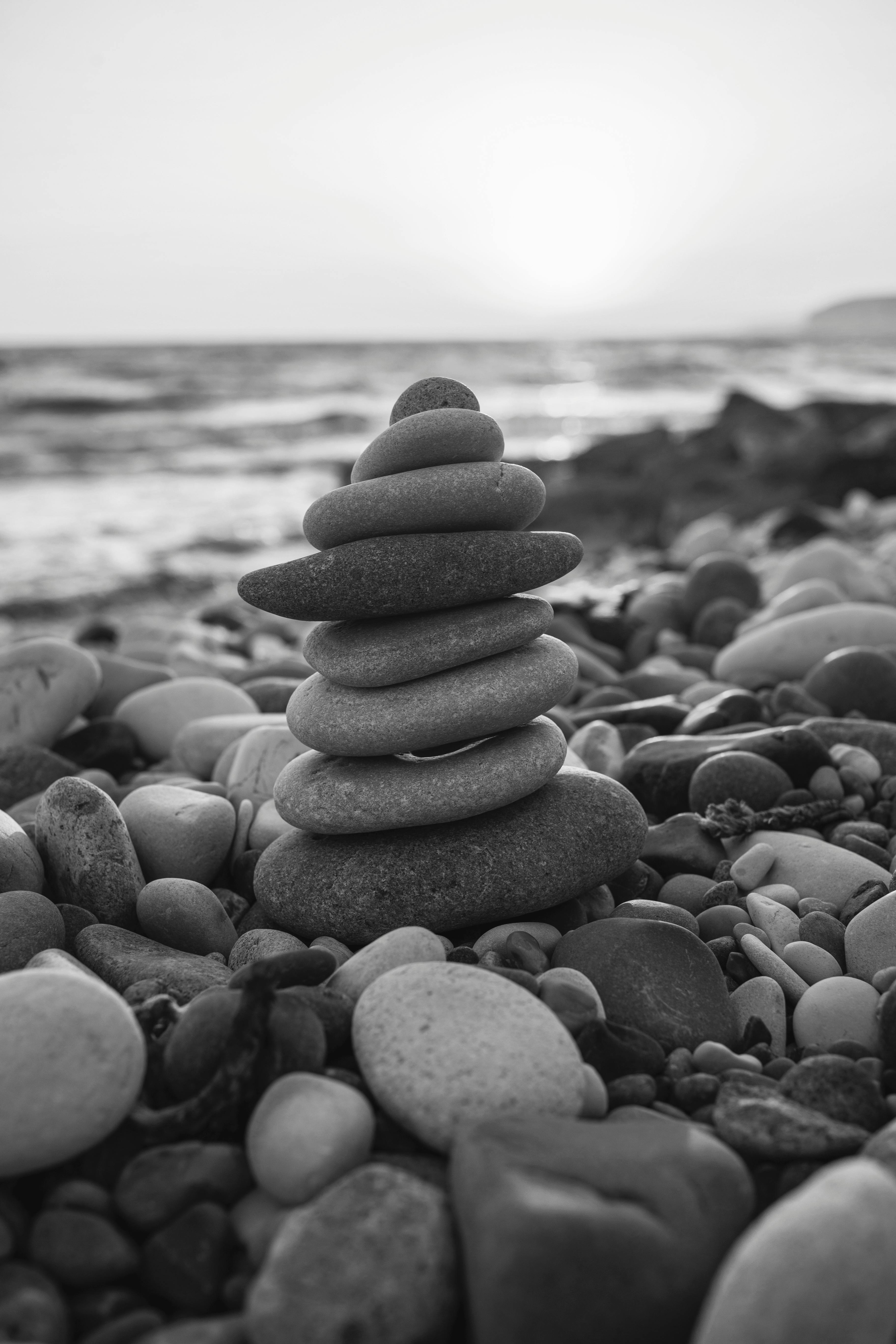 Selective Focus Photography of Stack Stones · Free Stock Photo