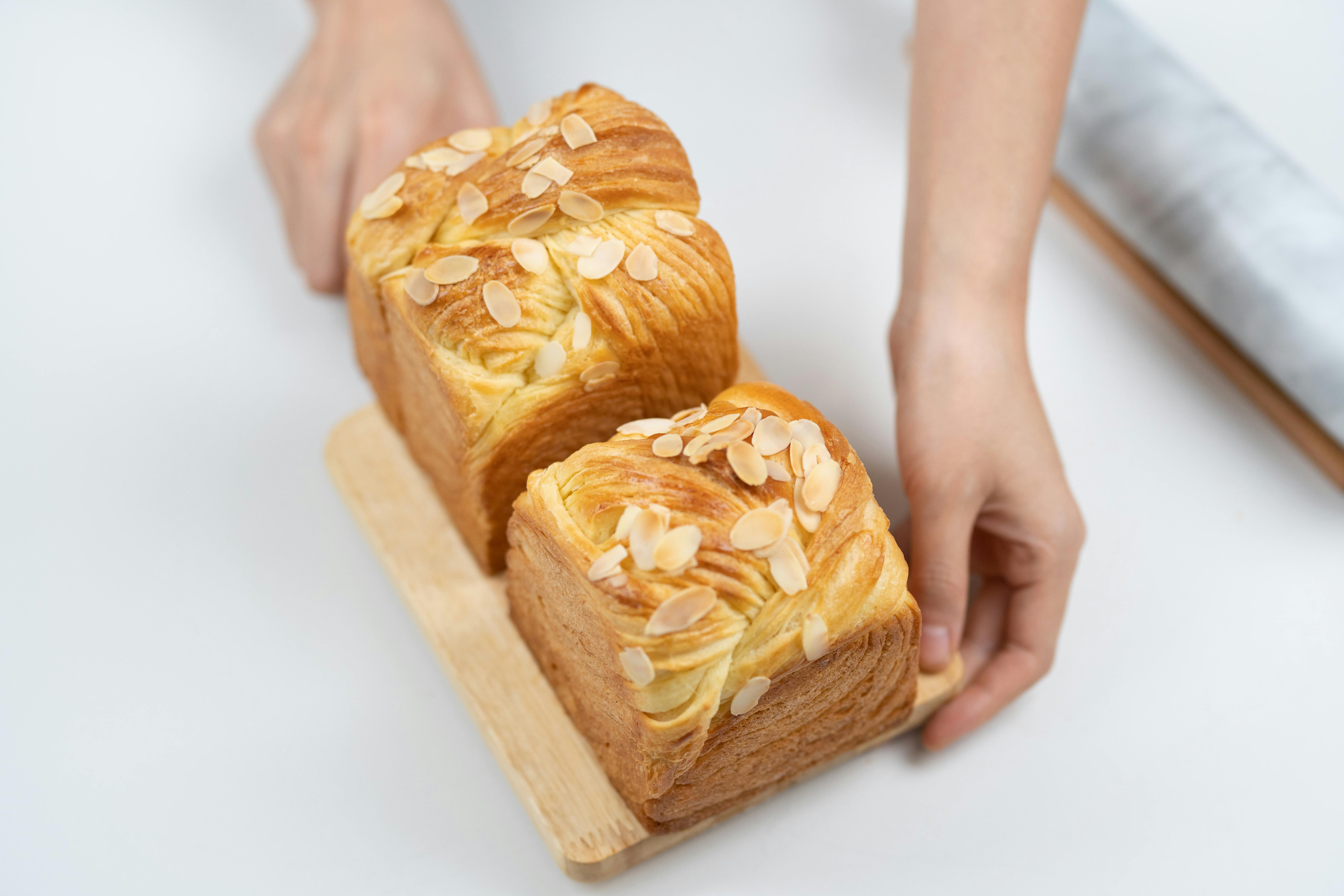 Pastries with Almond Toppings · Free Stock Photo