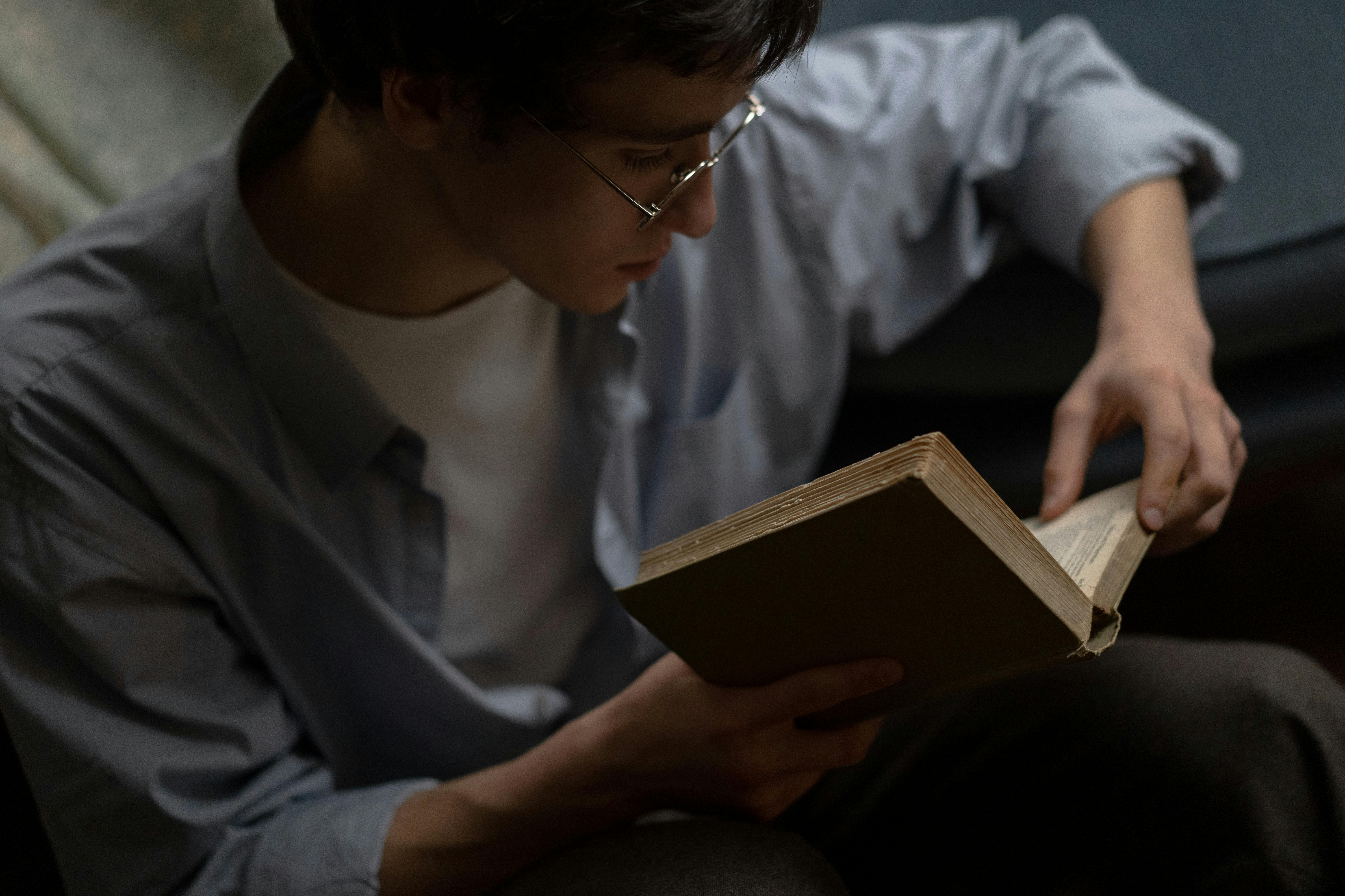 Man Reading a Book · Free Stock Photo
