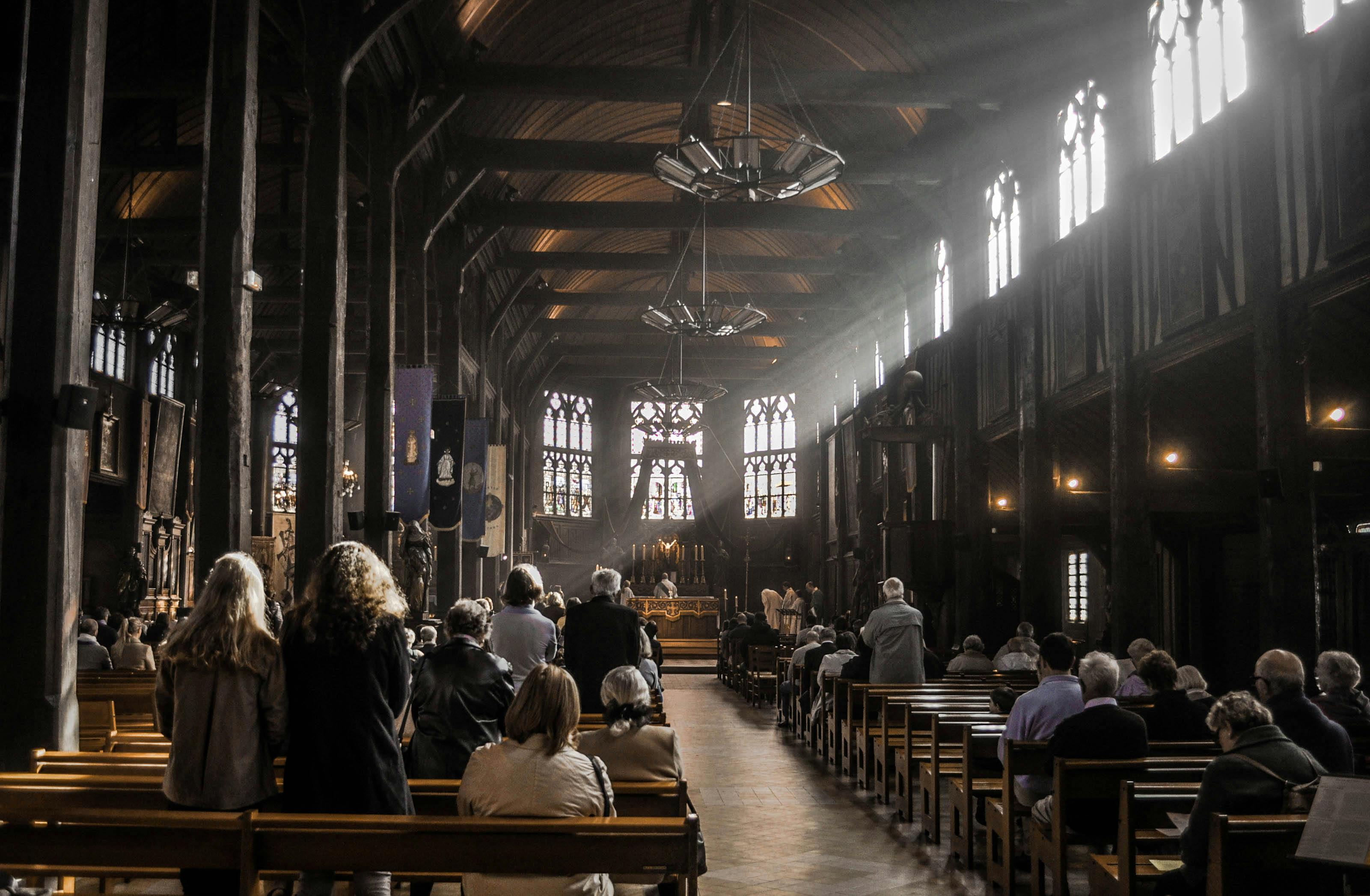 People on Mass in Church · Free Stock Photo