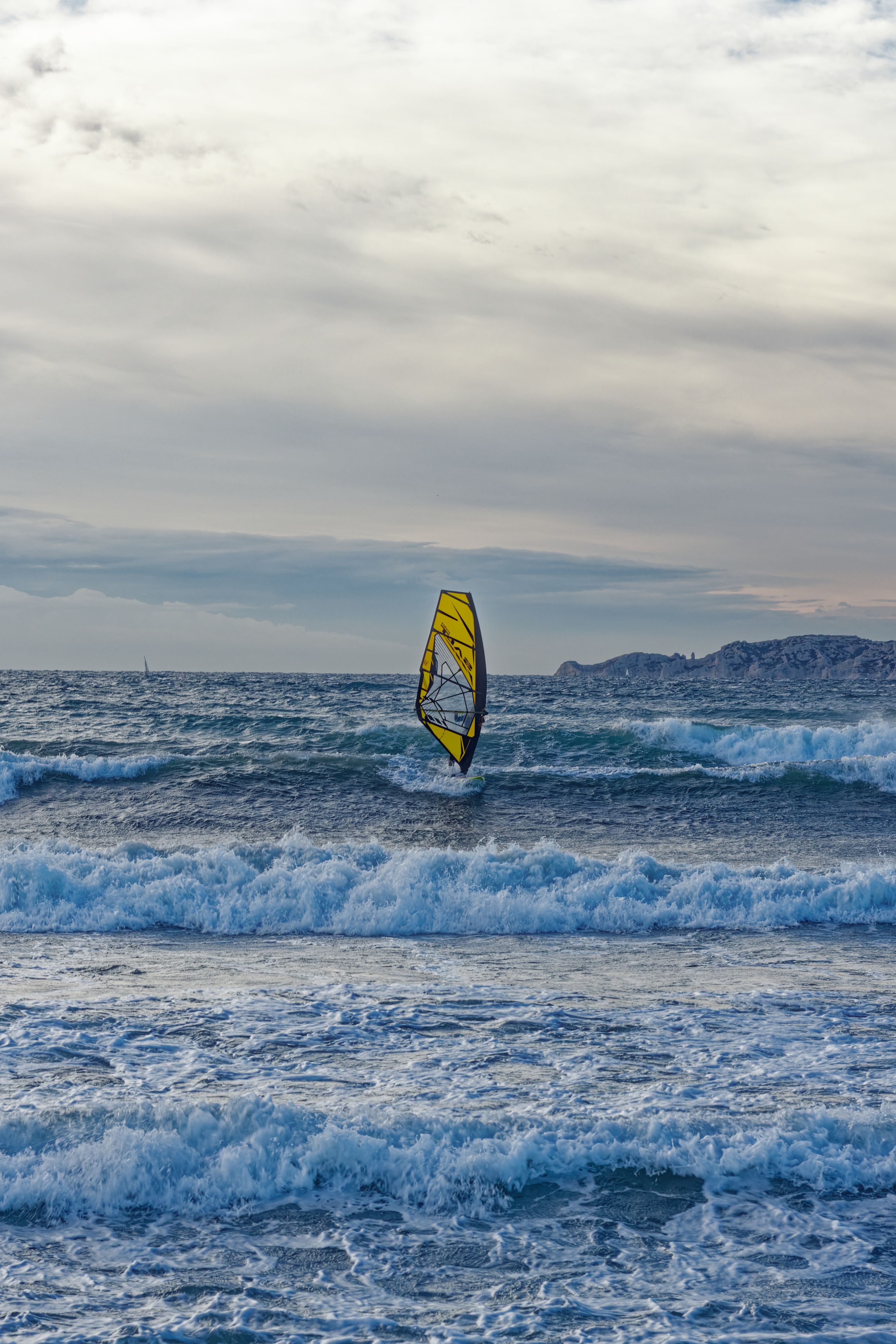 Wind Surfing on the Ocean Waves · Free Stock Photo