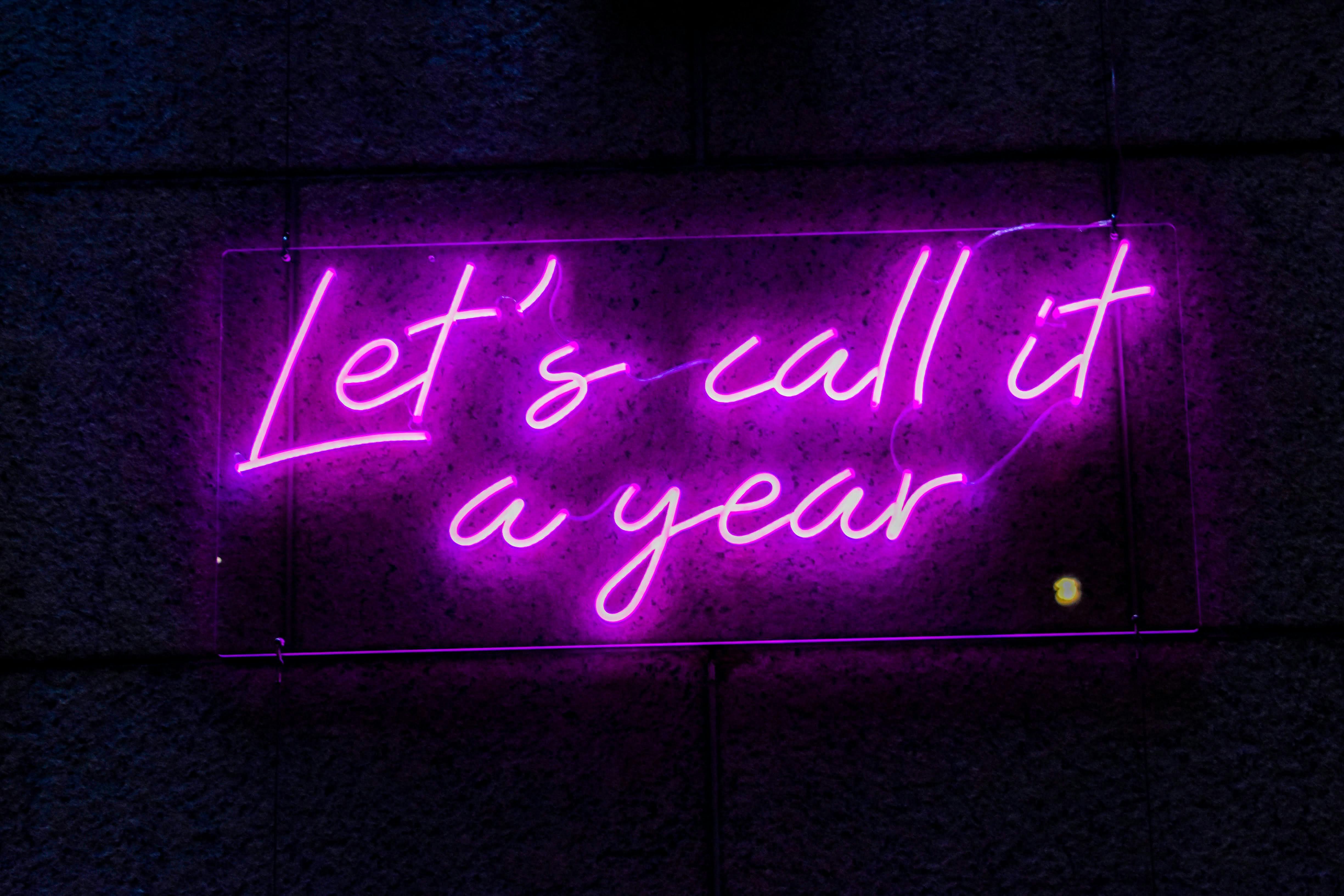 An Illuminated Text Signage · Free Stock Photo