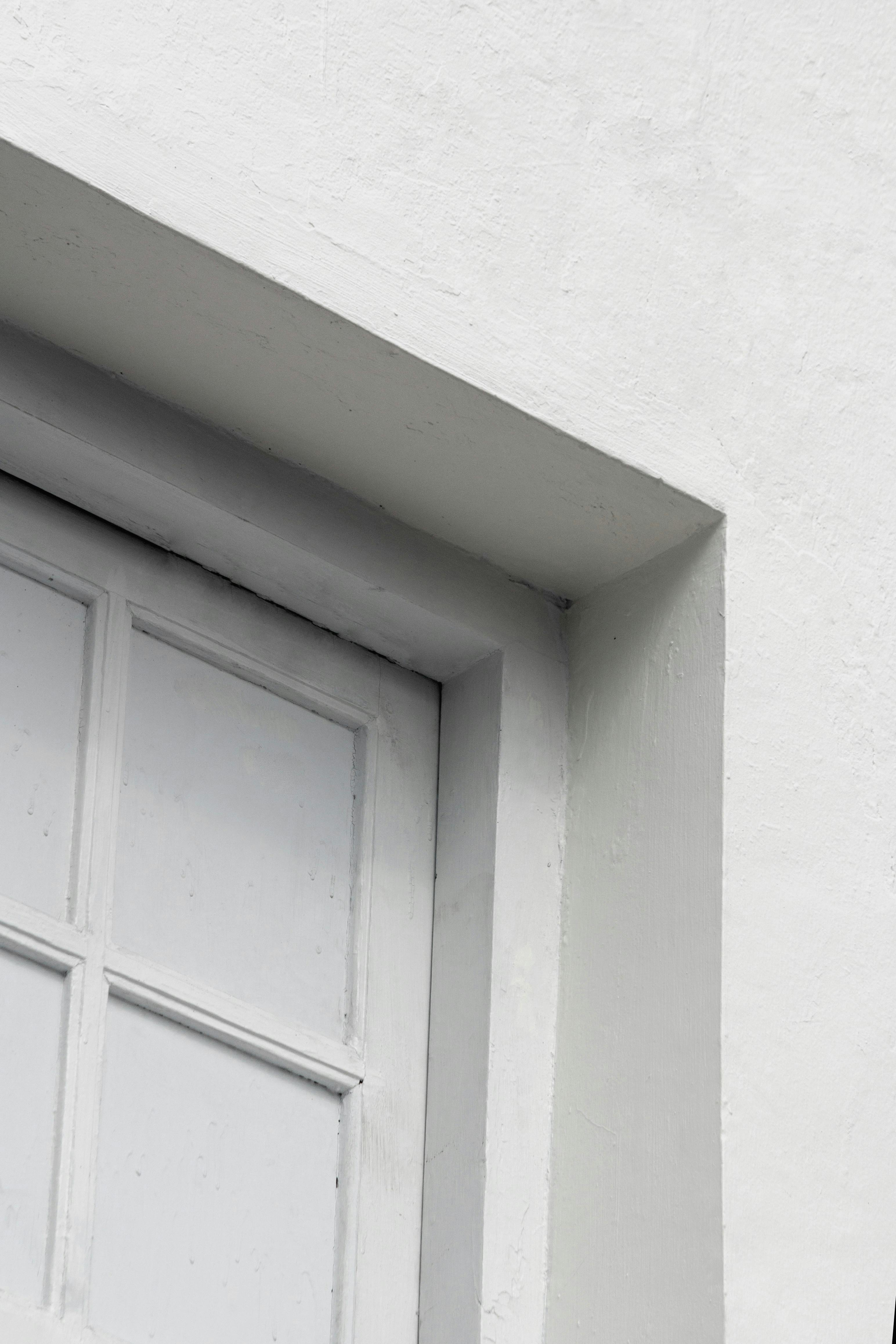 White Wooden Window Frame on White Wall · Free Stock Photo