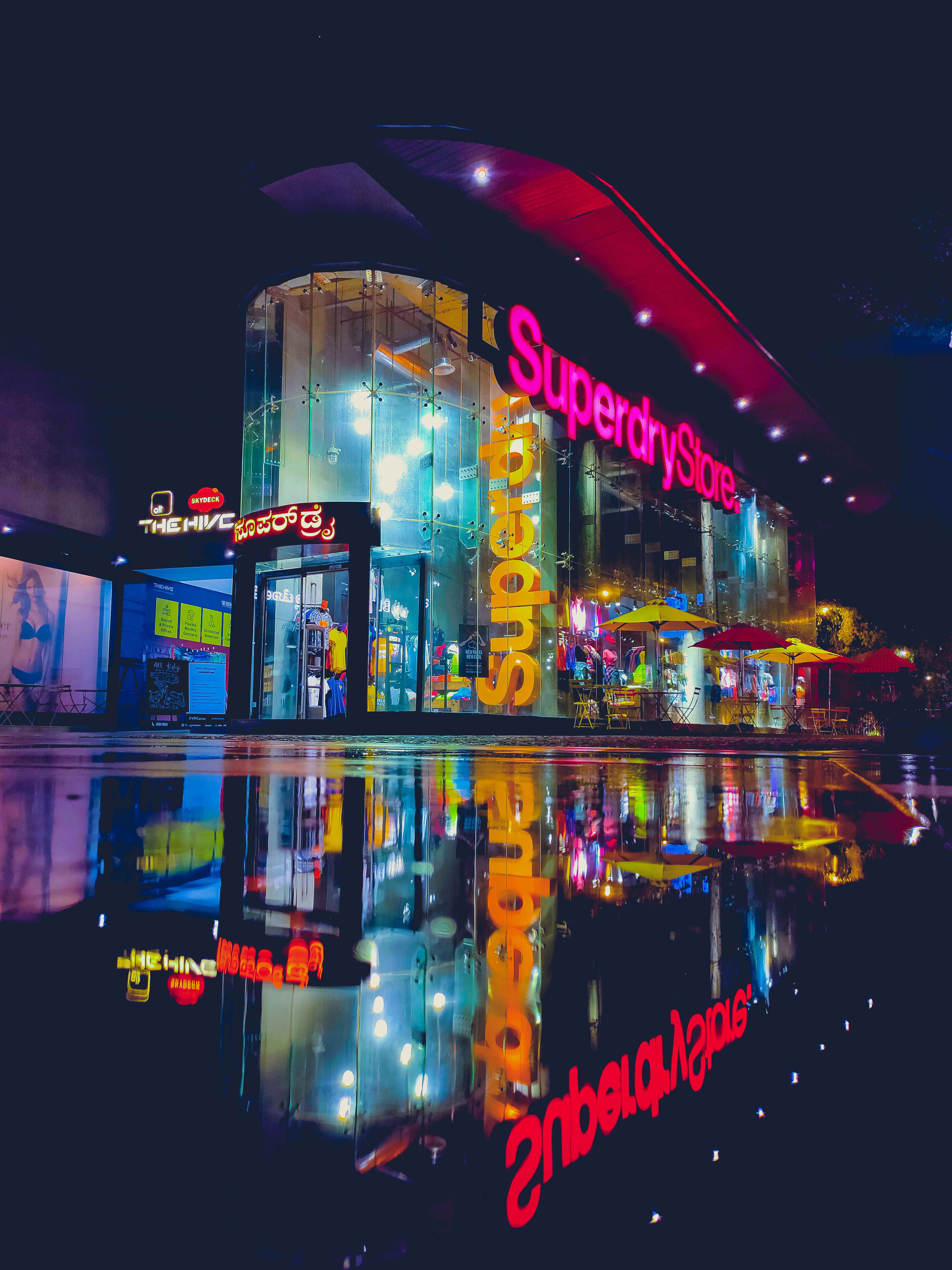 Glass Building During Night Time · Free Stock Photo