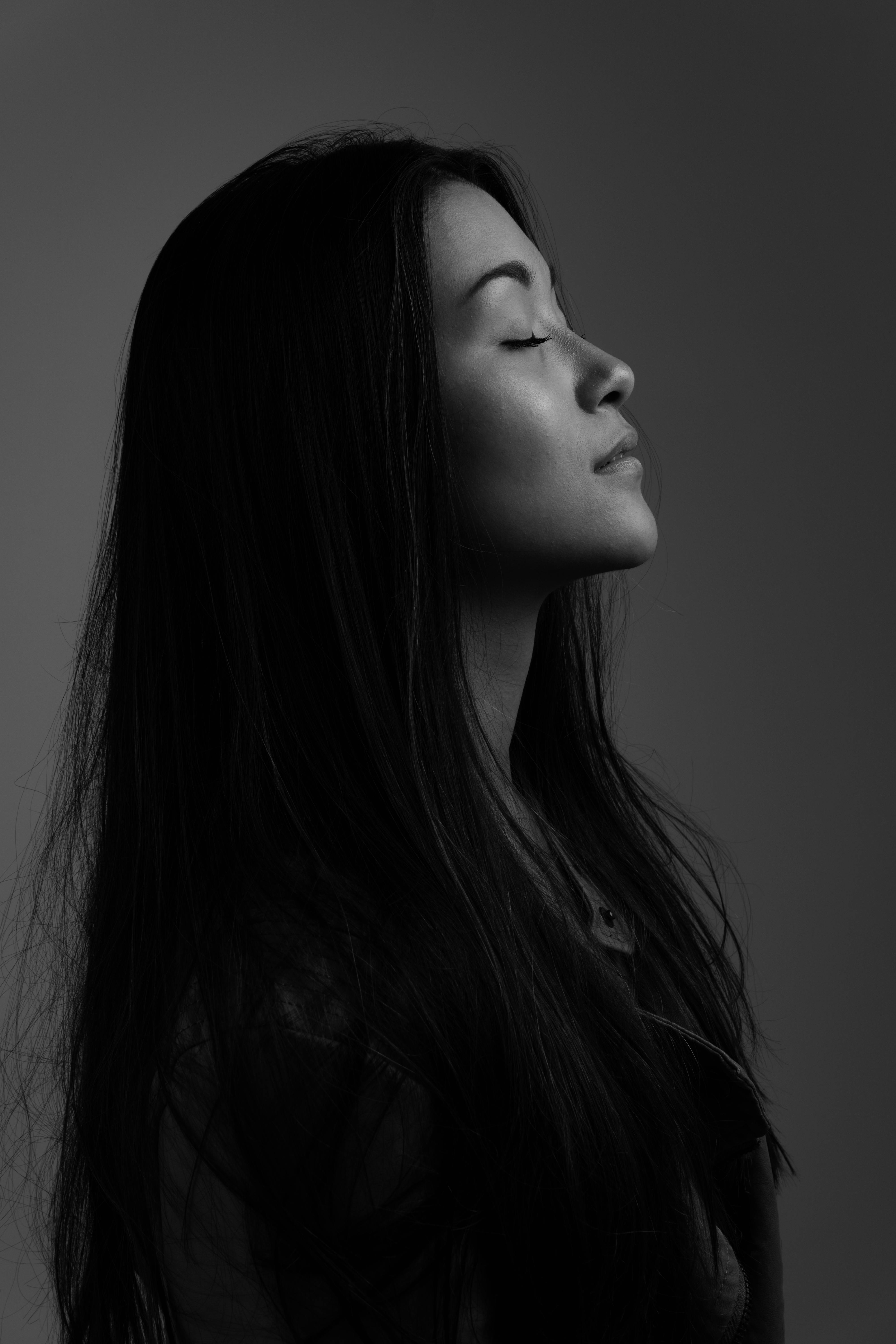 Dark Black and White Picture of a Man in the Shadow · Free Stock Photo