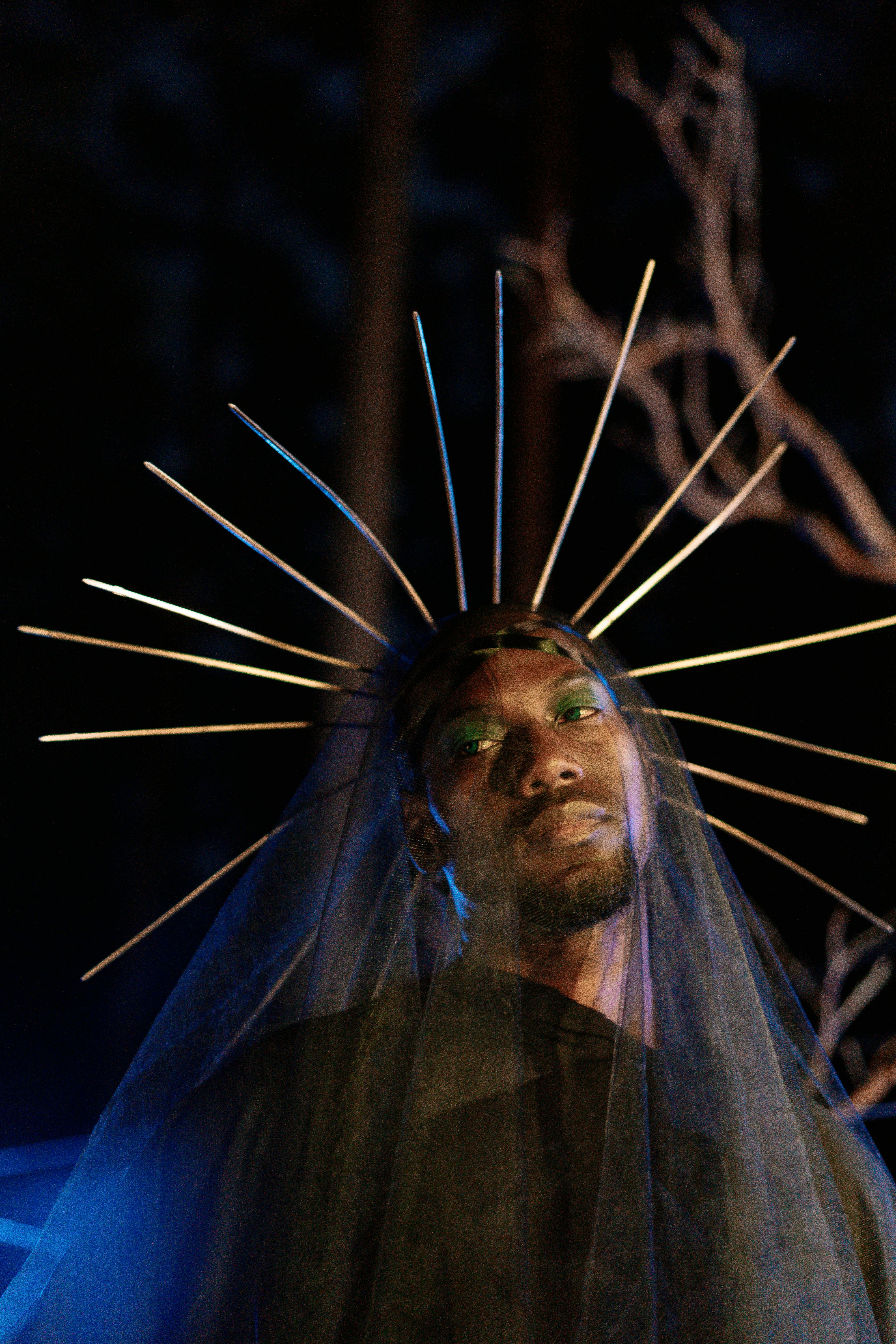 A Man Wearing Veil Looking Afar · Free Stock Photo