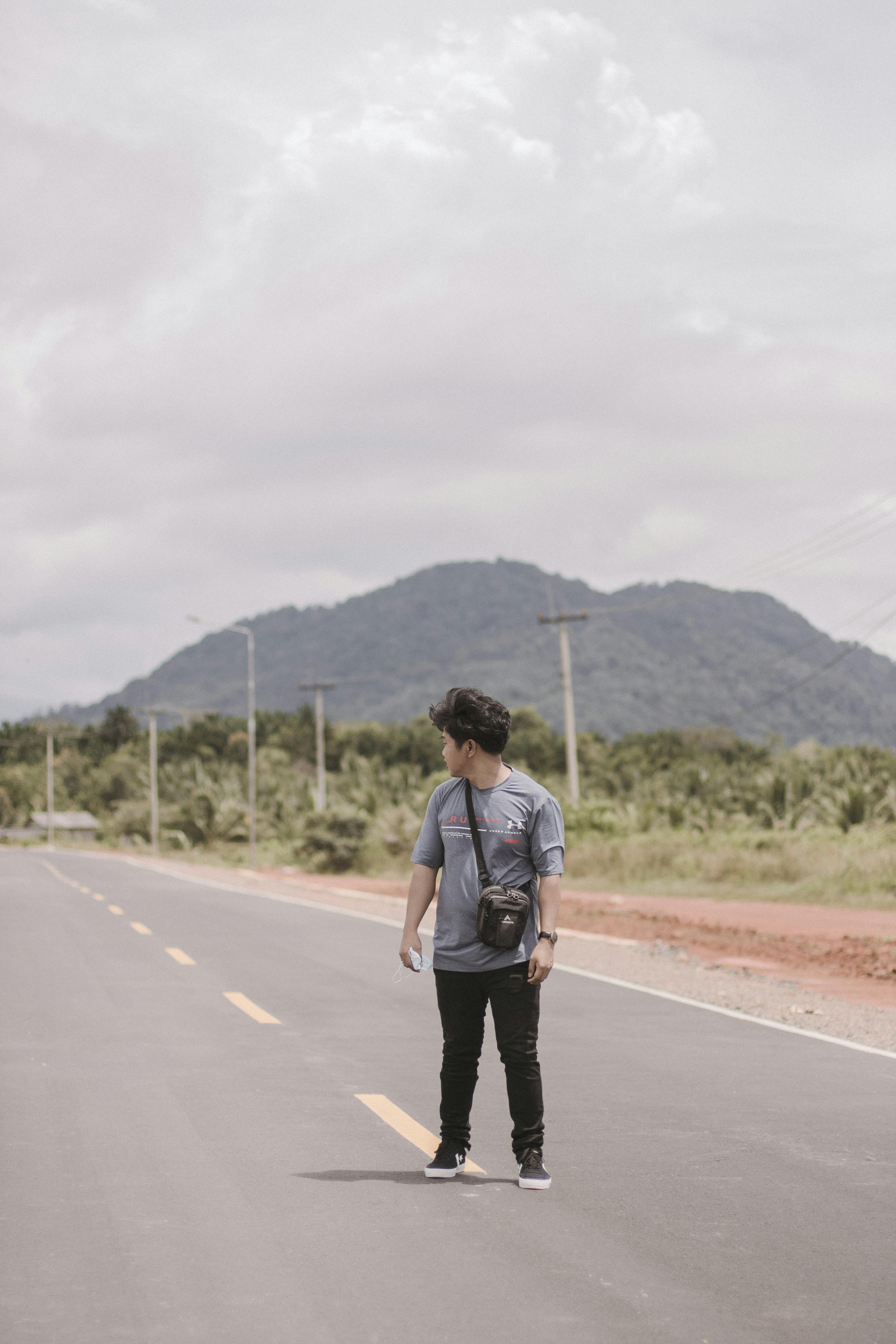 Man Standing On Road · Free Stock Photo