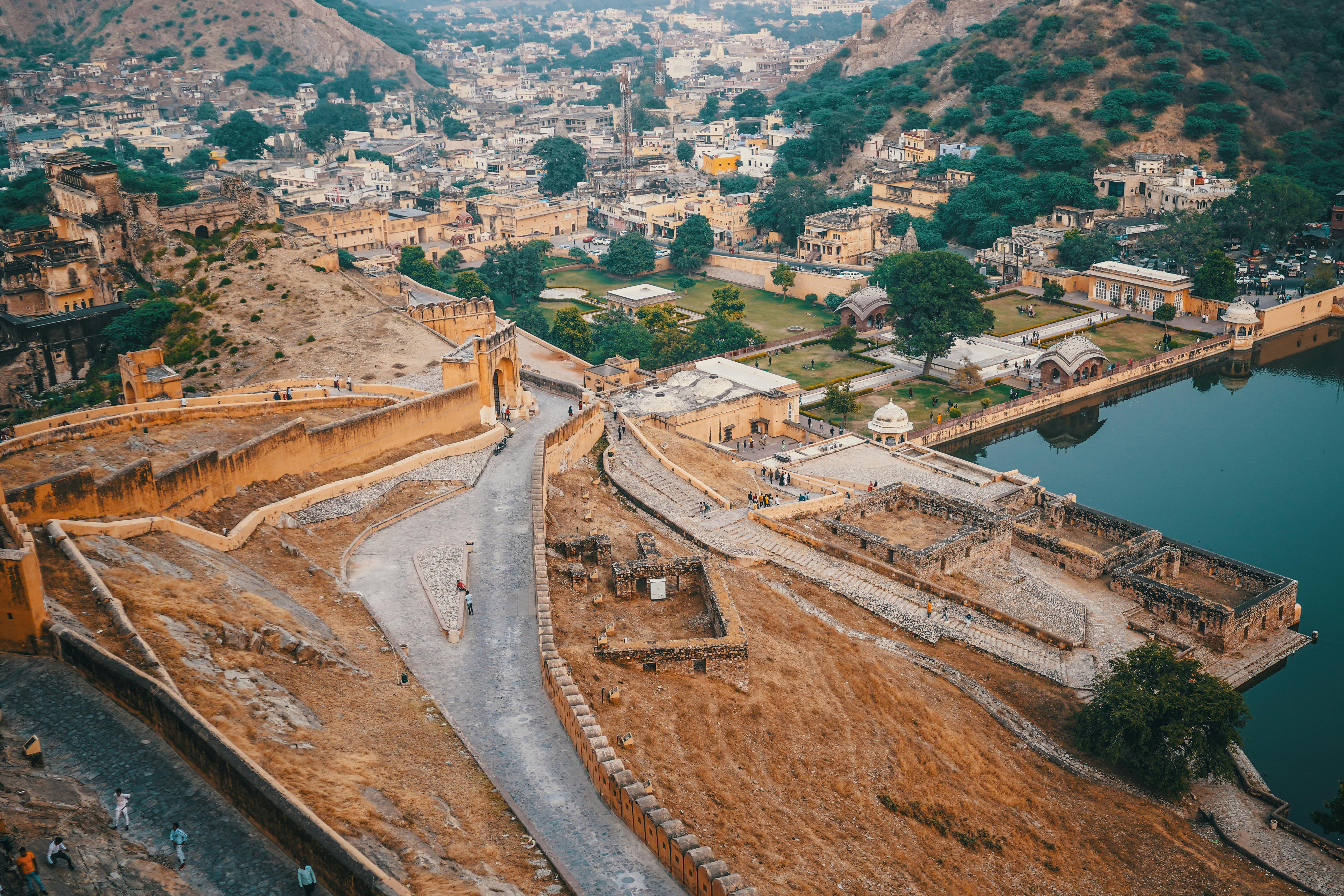 Aerial View of the Amber Fort · Free Stock Photo