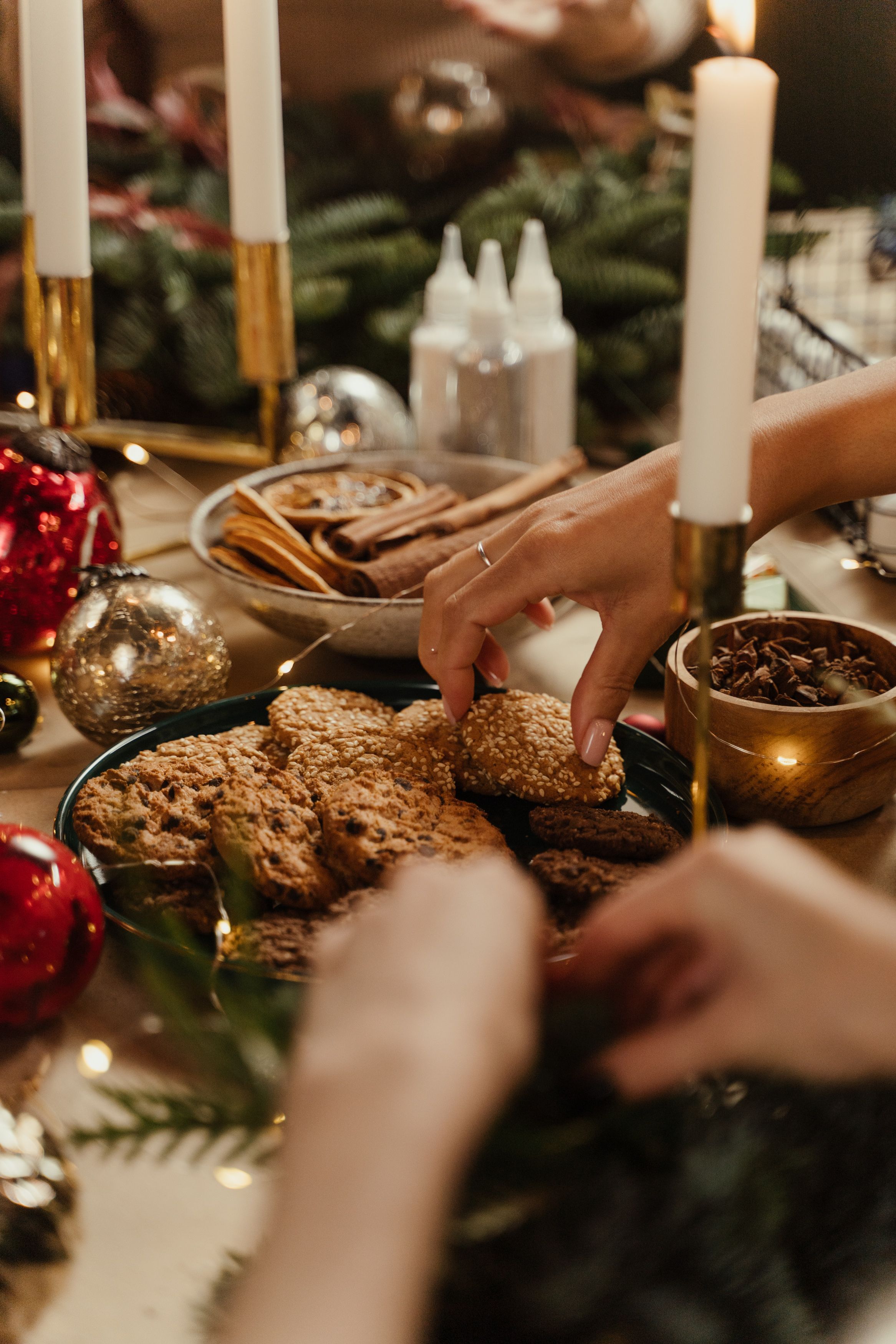 A Hand Getting Cookie on the Plate · Free Stock Photo