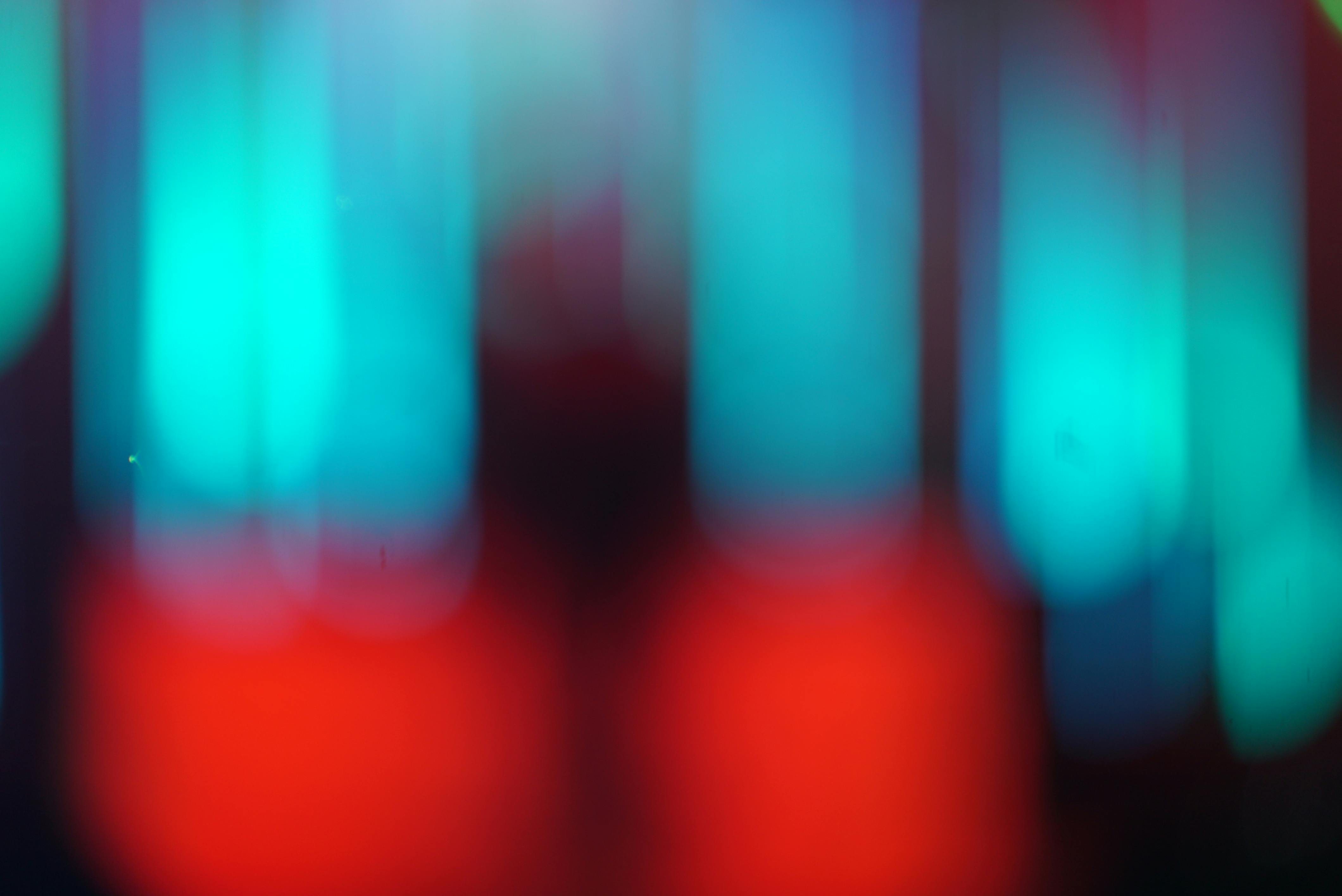 Defocused Blue and Red Lights · Free Stock Photo