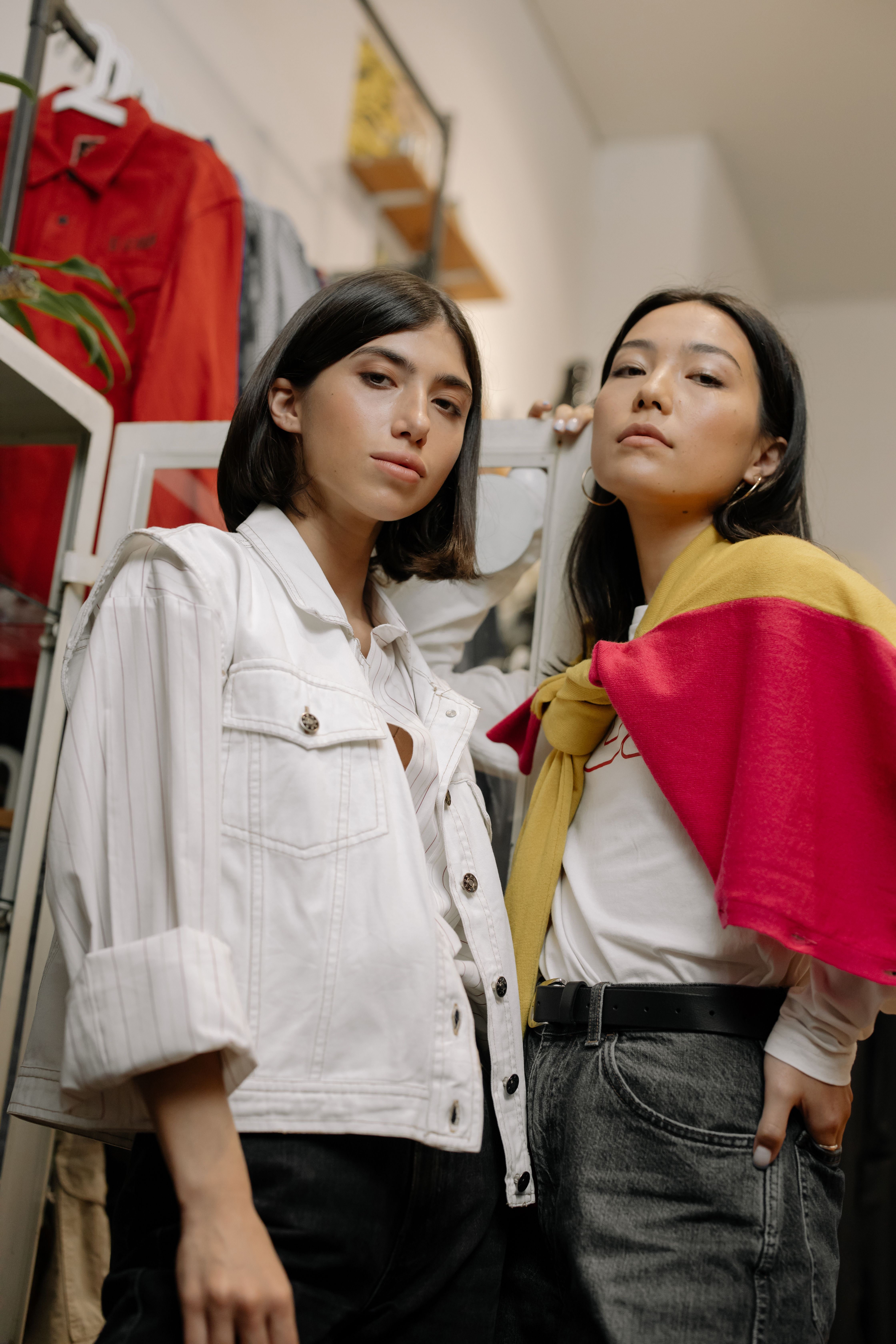 Women Posing Inside the Boutique · Free Stock Photo