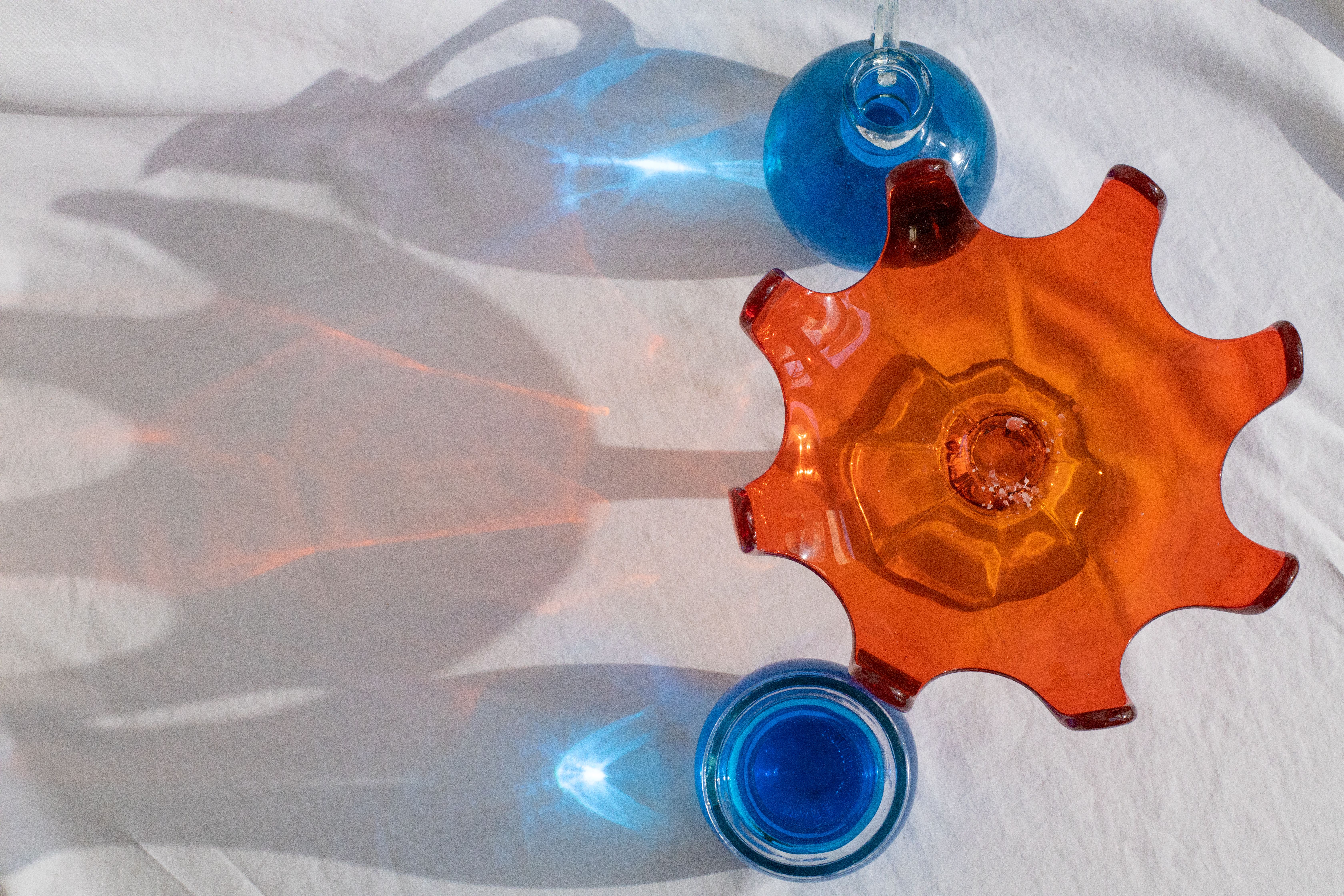Assorted-color Cut Glass Decanter Lot · Free Stock Photo