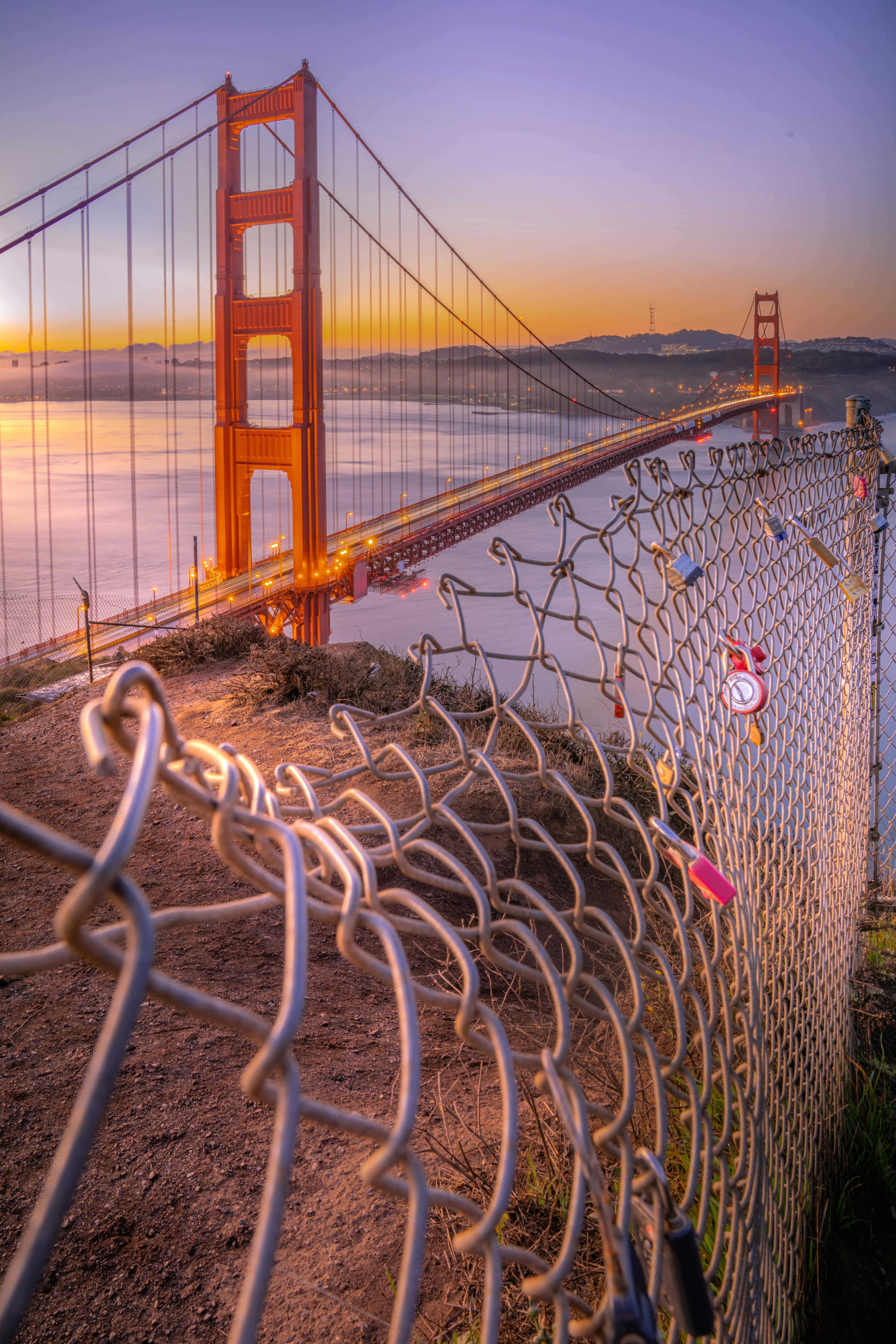 Fence near Golden Gate · Free Stock Photo