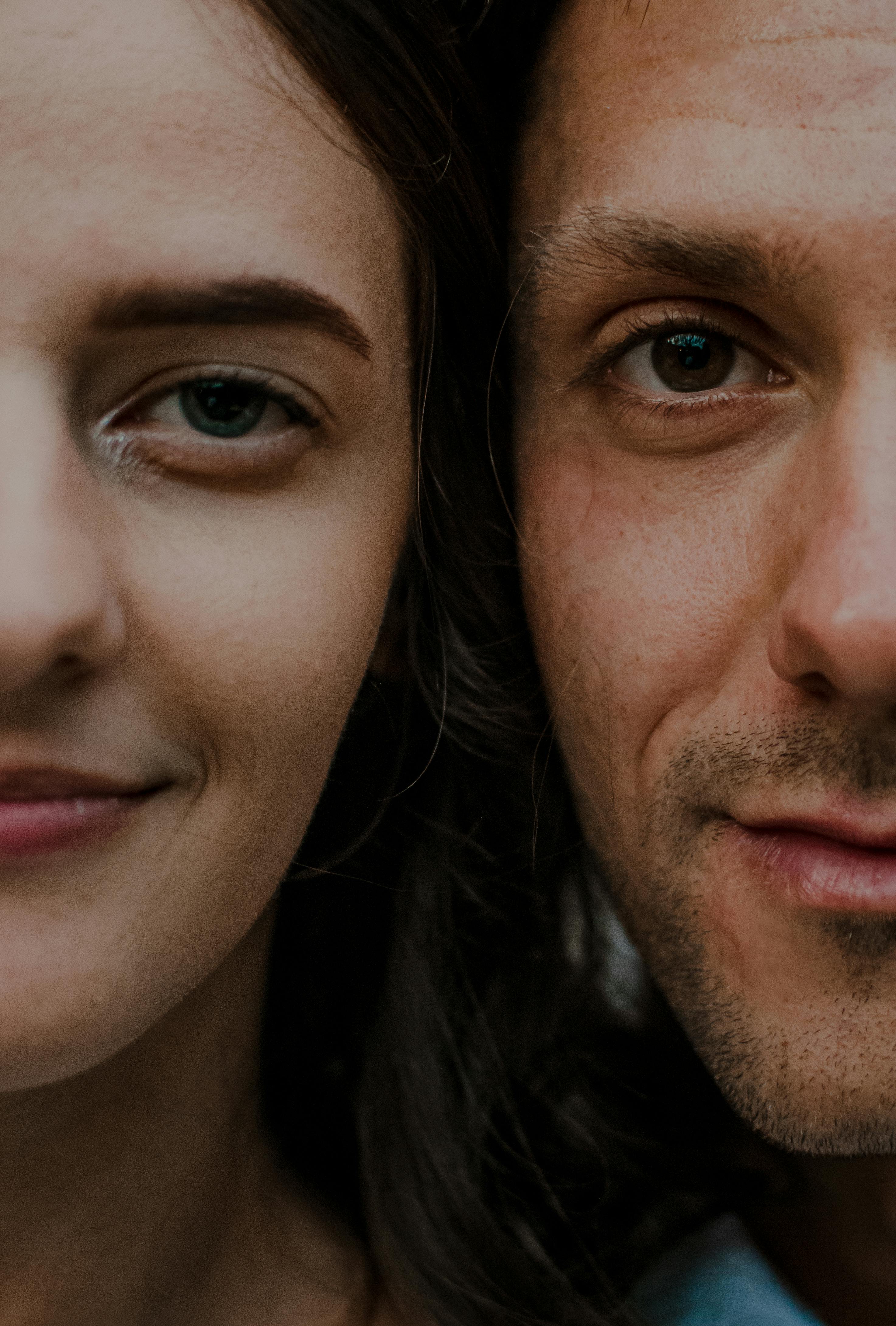 Man and Woman Smiling Side by Side · Free Stock Photo