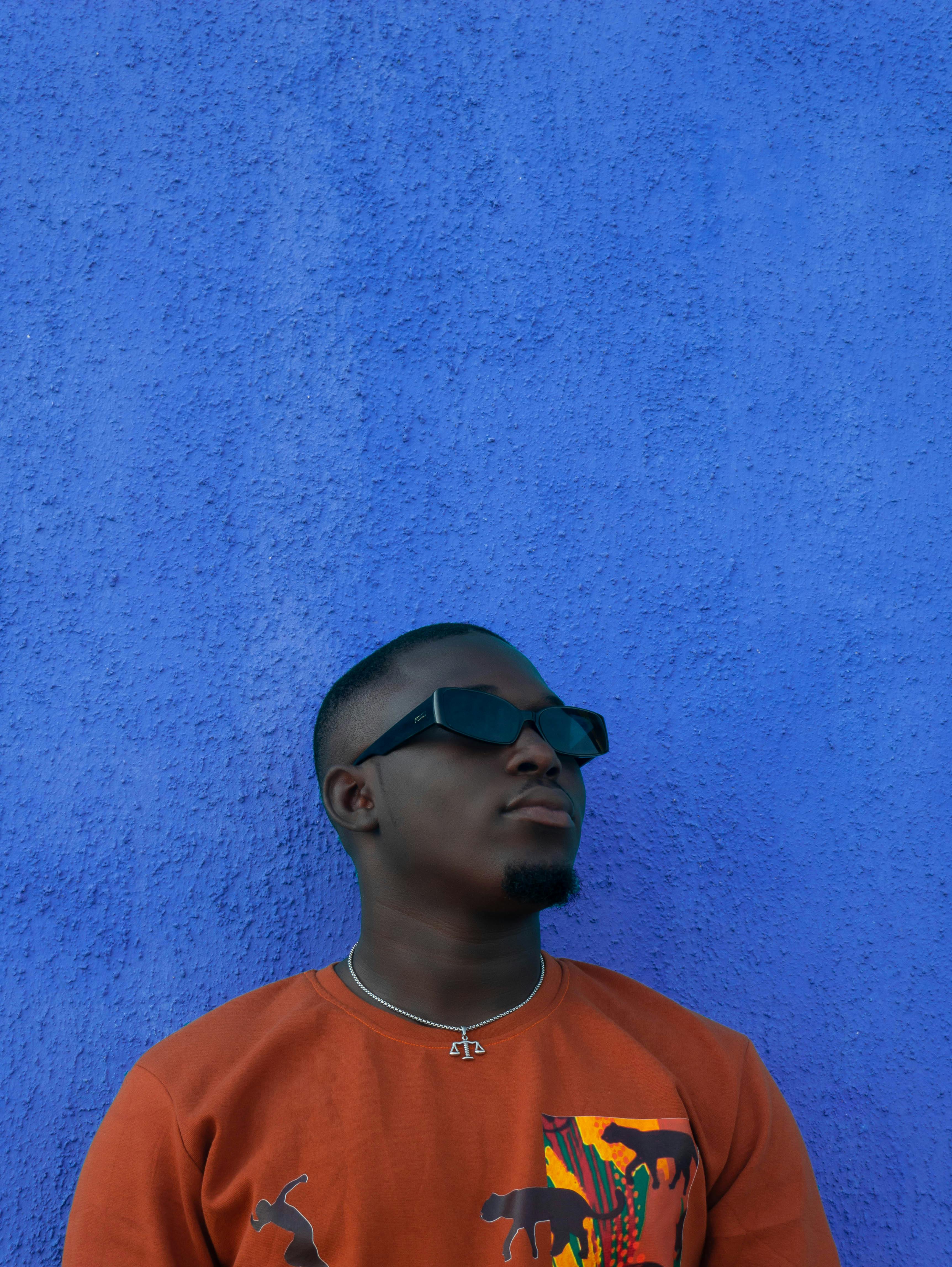 A Man in Blue Shirt · Free Stock Photo