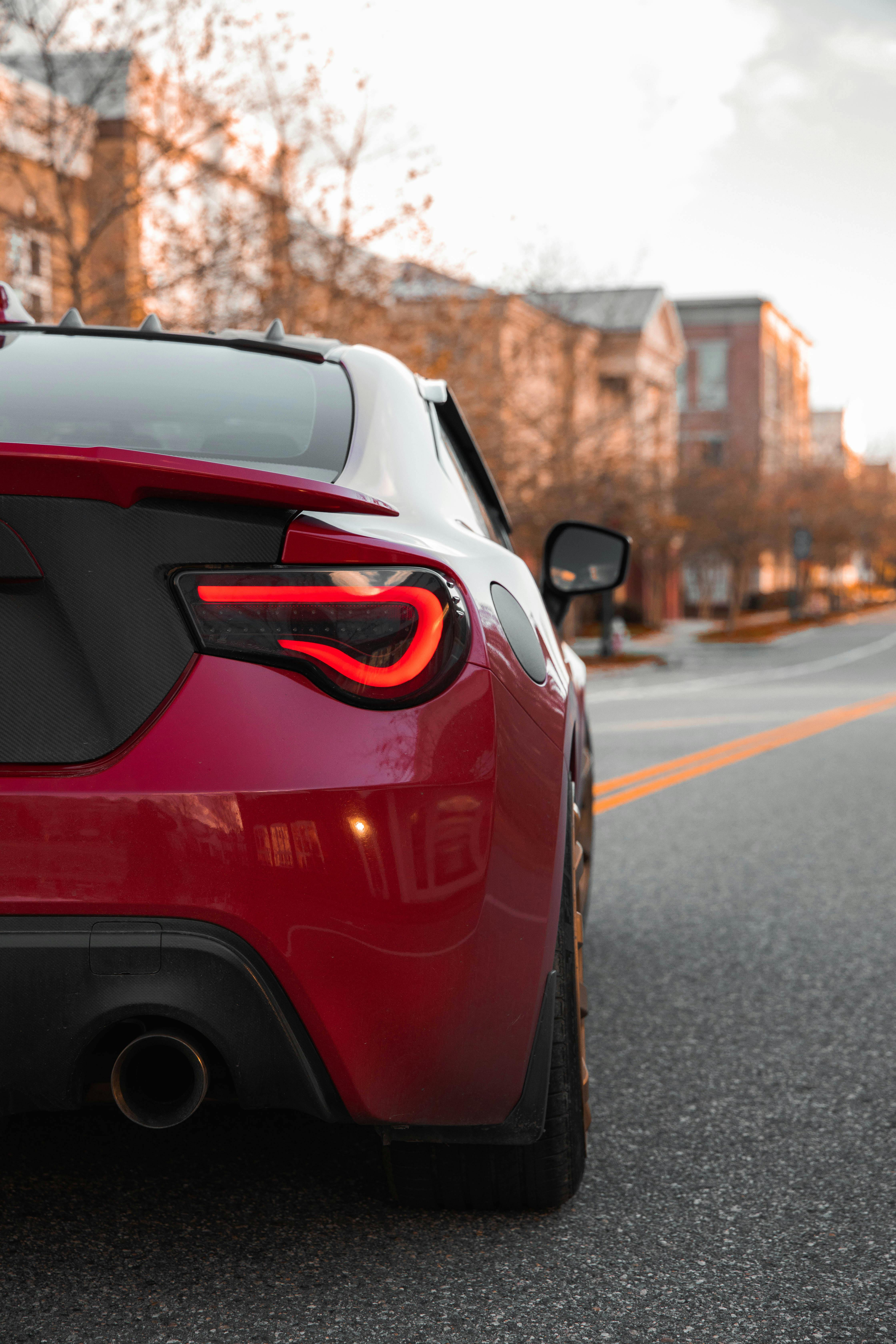 Red Car on Road · Free Stock Photo