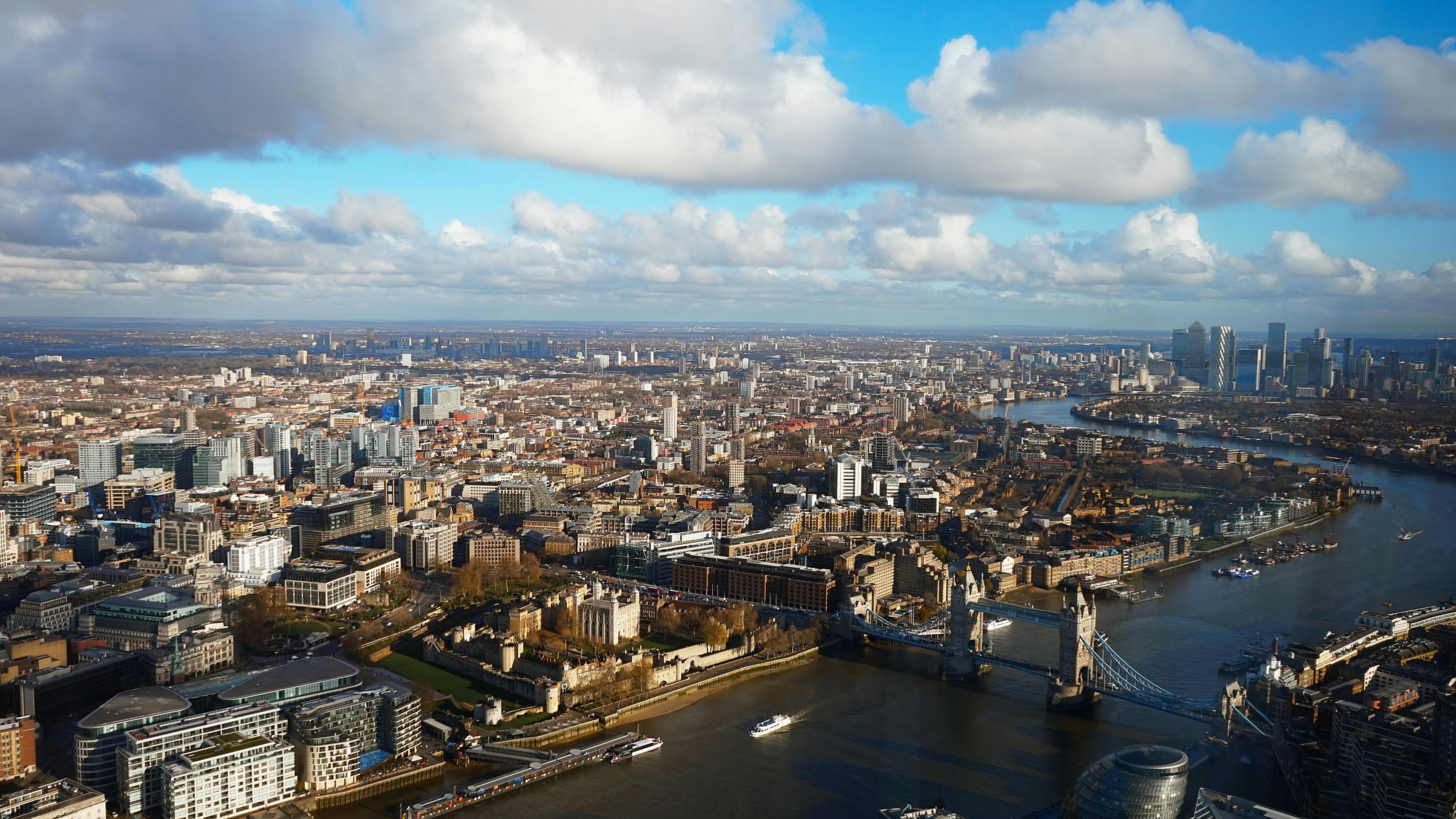 Aerial View of City Buildings · Free Stock Photo
