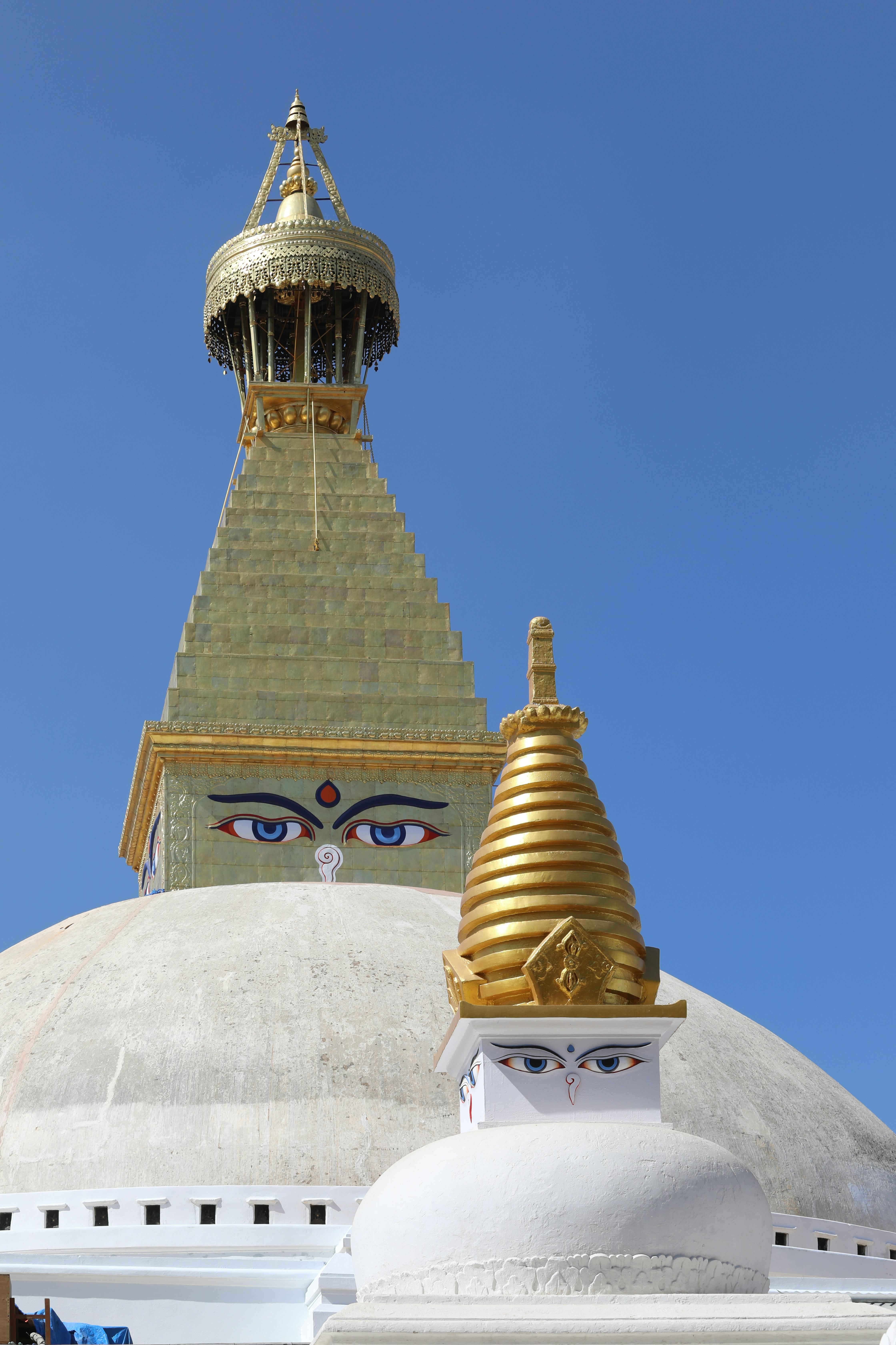 Buddha Stupa in oriental style in Kathmandu · Free Stock Photo